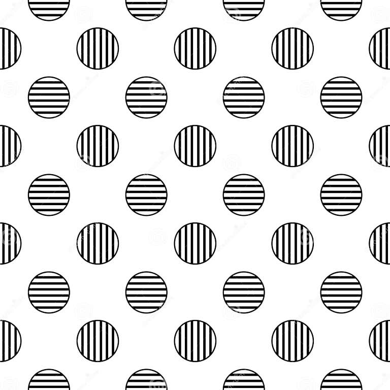 Large Dots with Stripes Vector Background Pattern Design Stock Vector ...
