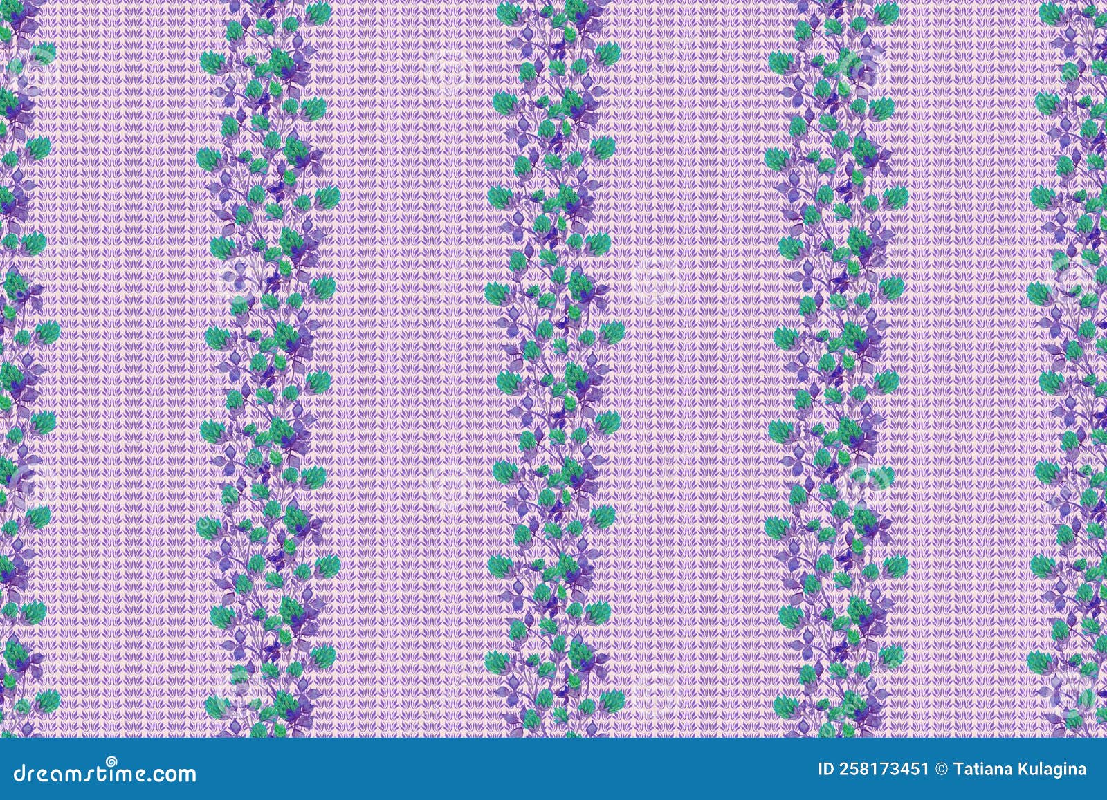 Seamless Pattern with a Vertical Pattern in the Form of Flowers and ...