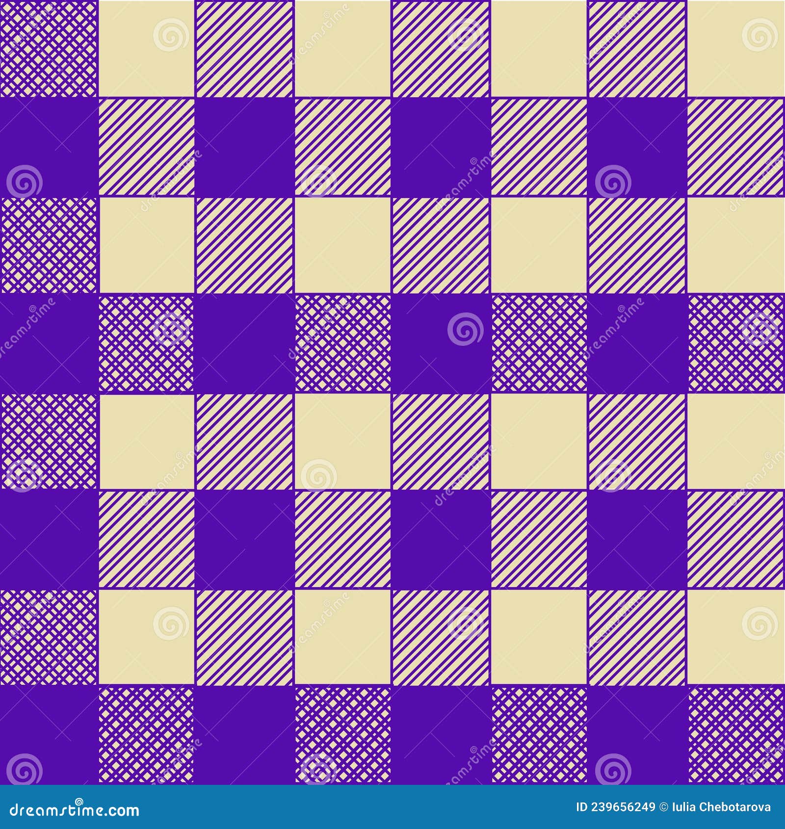 Seamless Pattern Vichy. Vector Design. Stock Vector - Illustration of ...