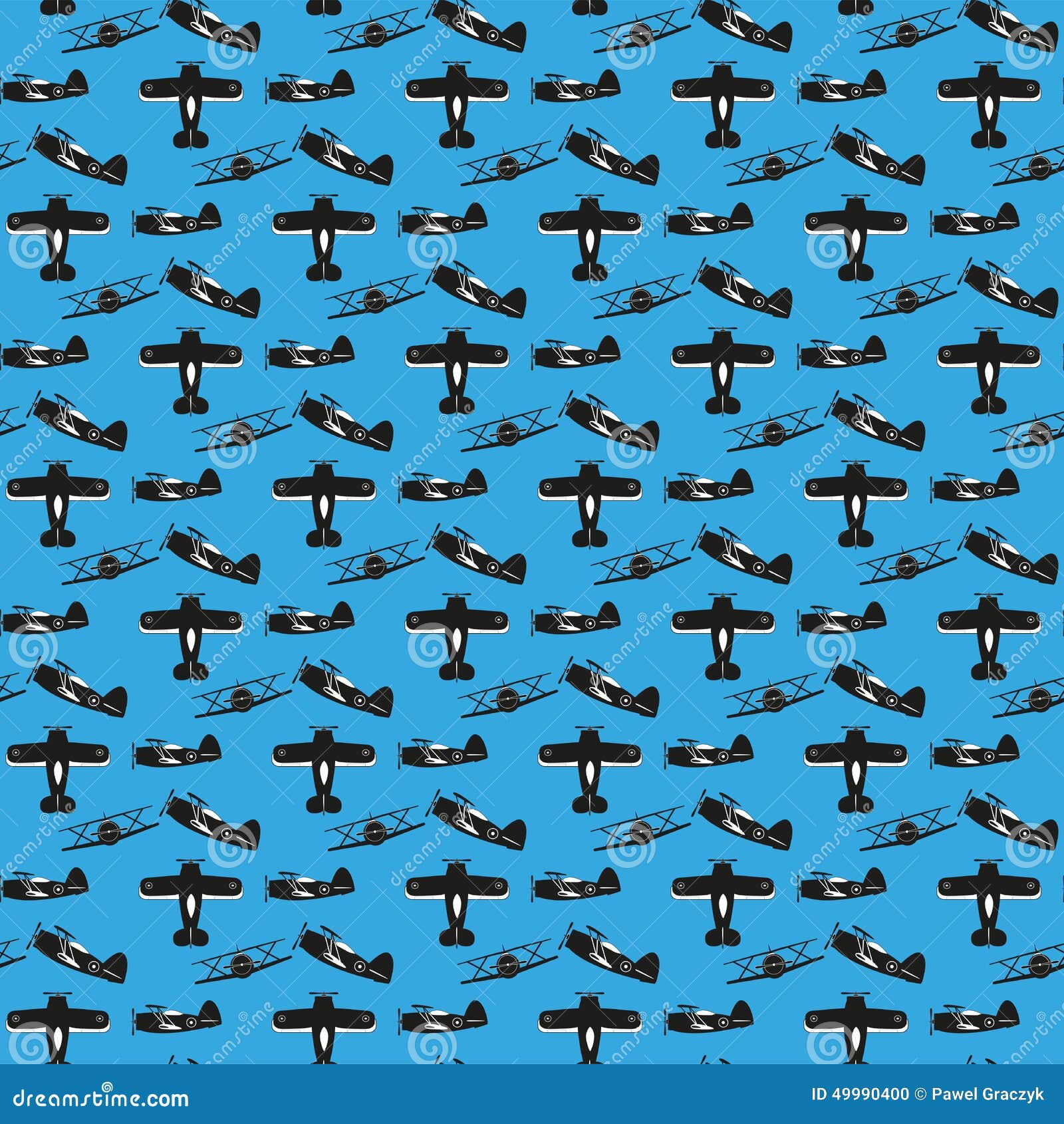 Biplane Pattern Stock Illustrations – 229 Biplane Pattern Stock ...