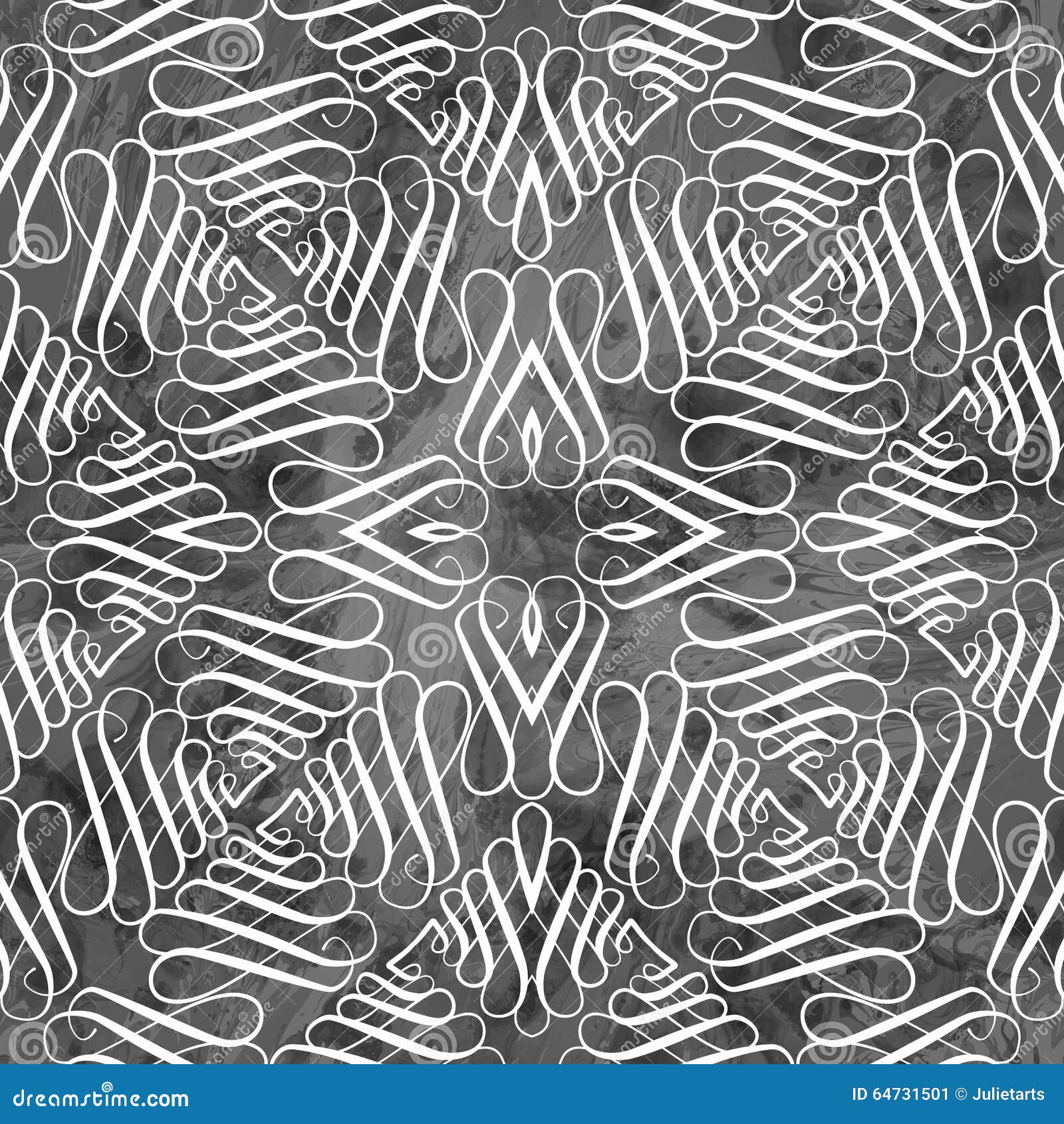 Seamless Pattern, Vintage Calligraphy Texture Stock Vector ...