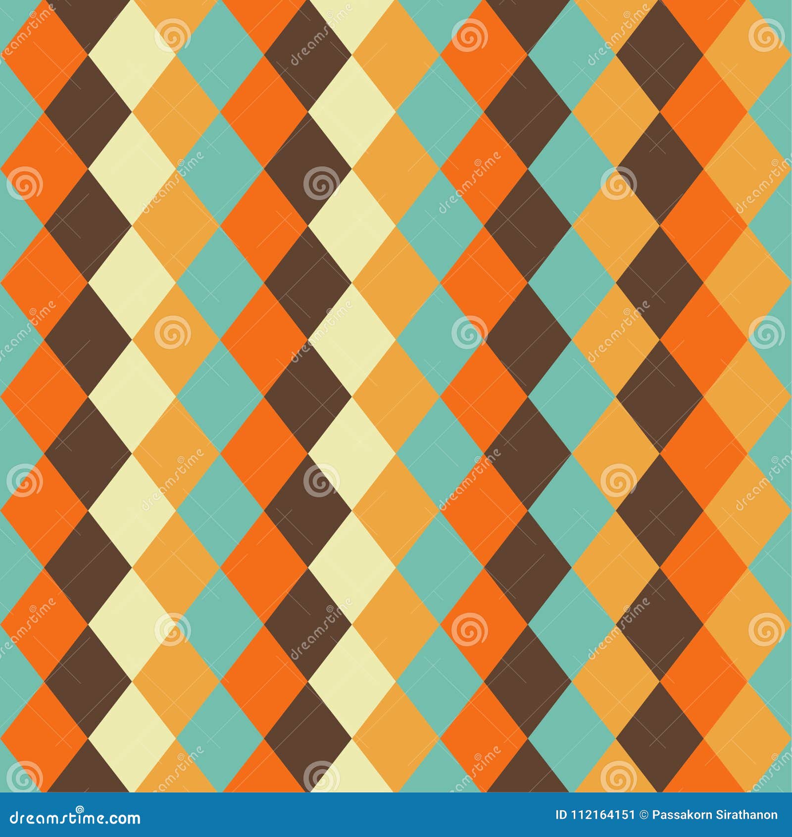 Seamless Pattern Vintage Geometric Pattern, Diamond Shape Stock ...