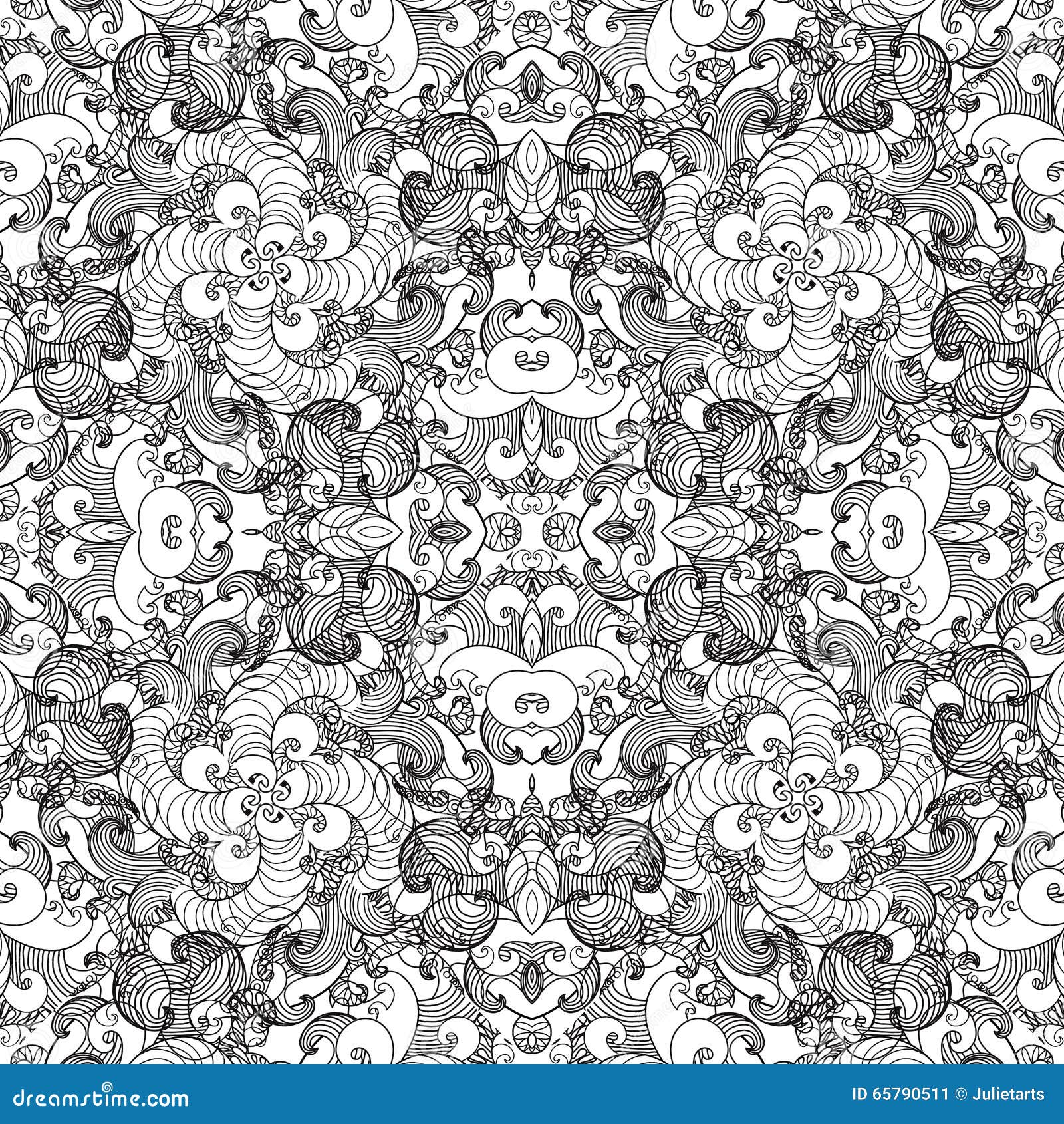 Seamless Pattern with Vintage Ornament. Background in Ornamental Motifs ...