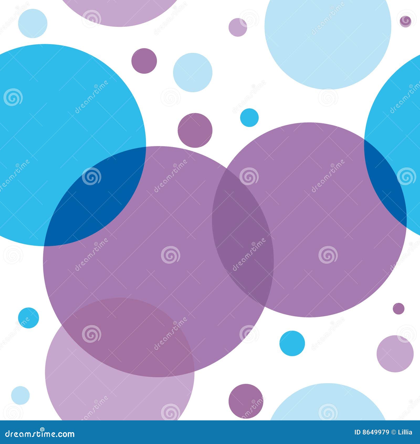 Seamless Pattern with Violet Circles Stock Vector - Illustration of ...