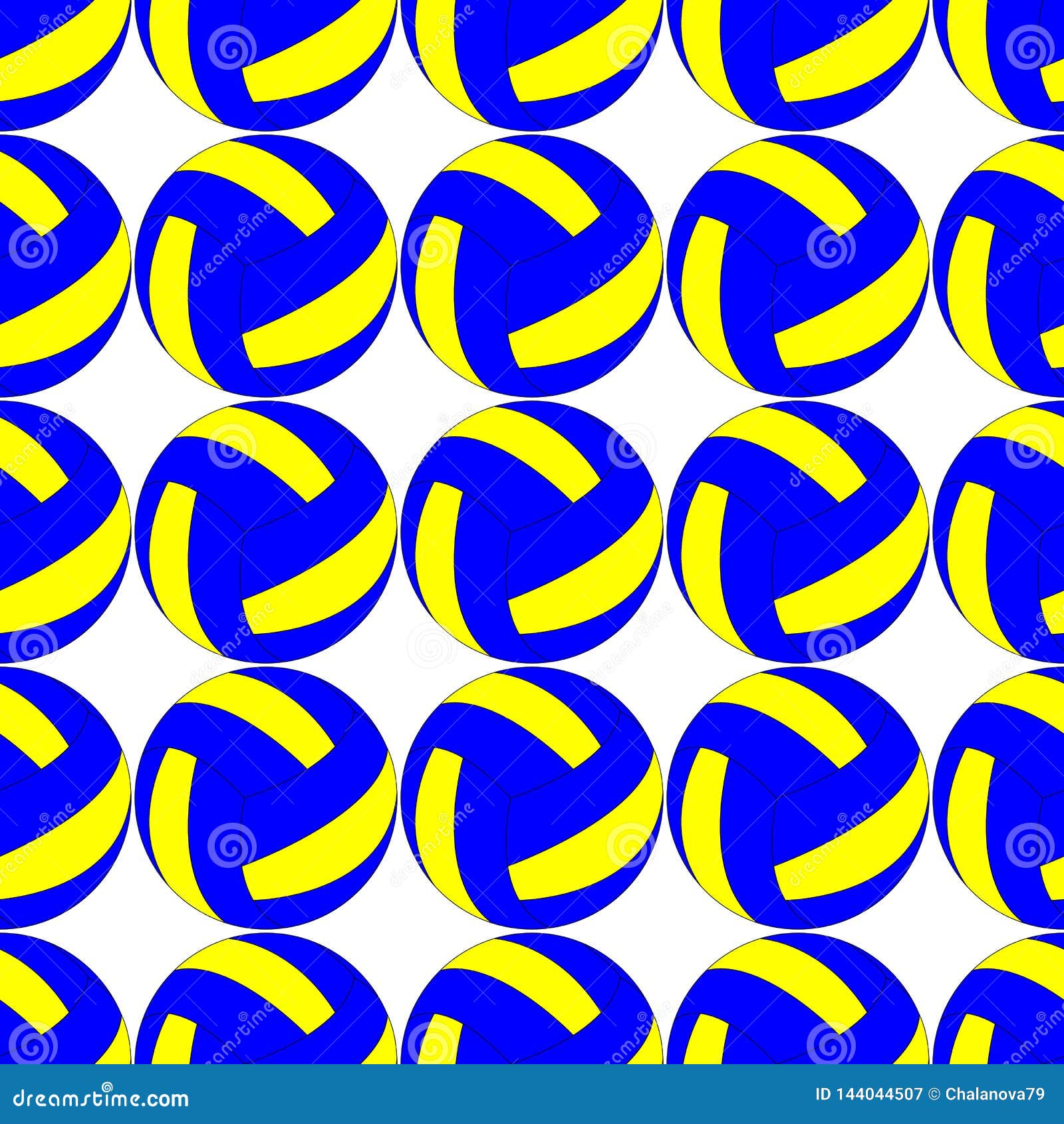 Seamless Pattern with Volleyball. Volleyball Vector Illustration Stock ...