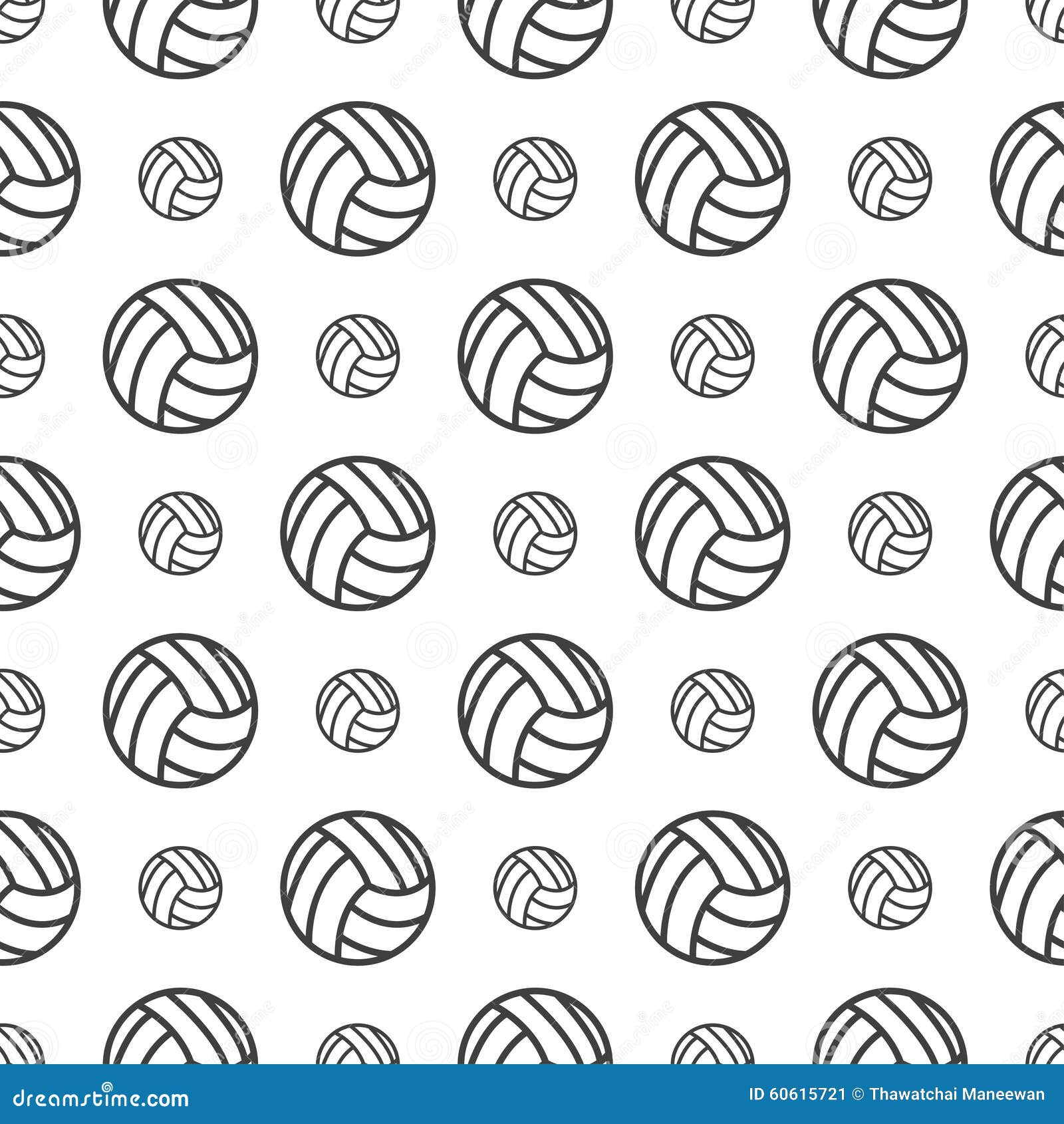 Seamless Pattern with Volleyball Stock Vector - Illustration of team ...