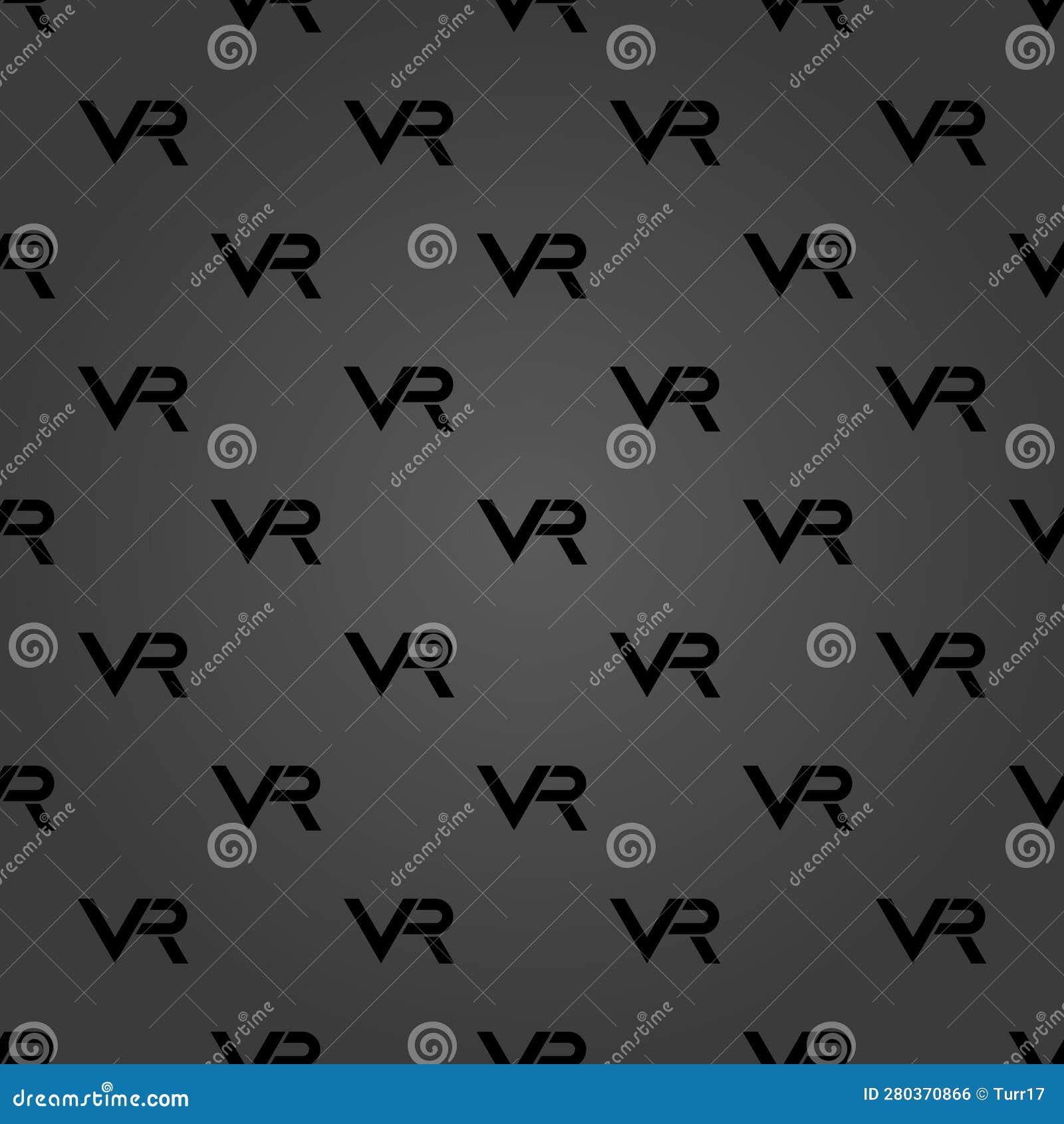 Seamless Pattern. VR Logos stock illustration. Illustration of reality ...
