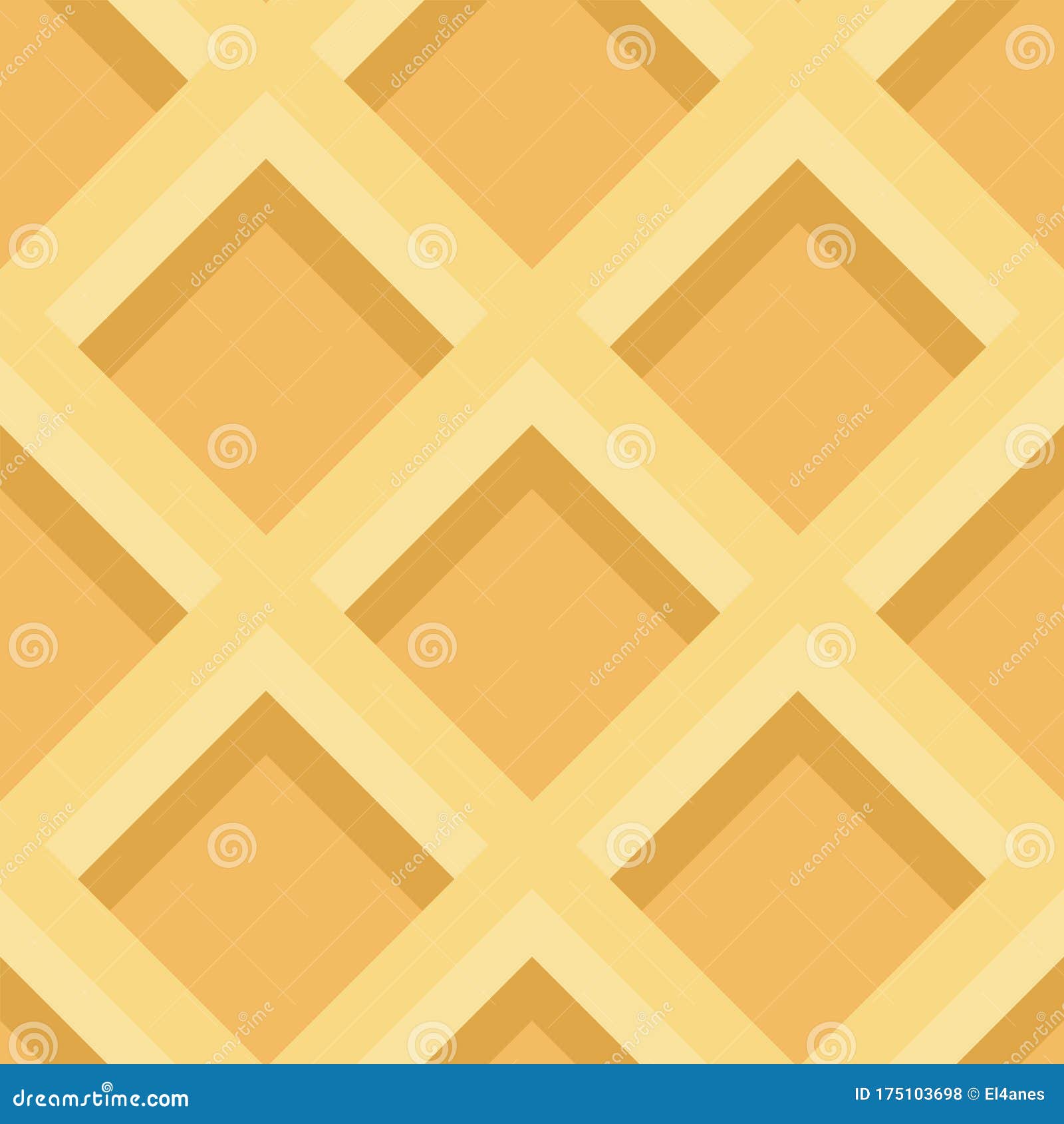 Seamless Pattern Waffle Texture Stock Vector - Illustration of mosaic ...