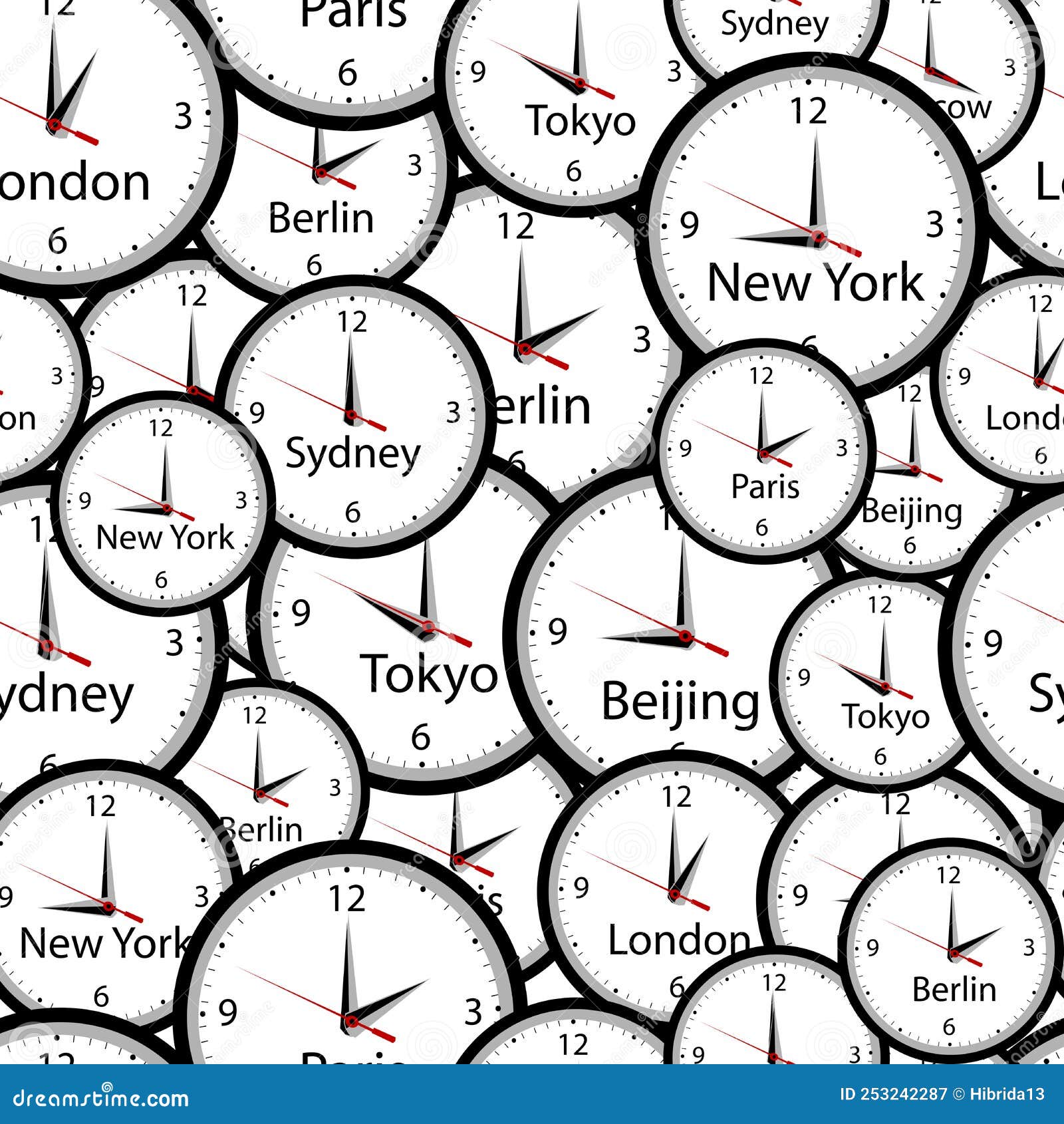 Set Of Different Cities For Travel Destinations. Landmarks Banner ...