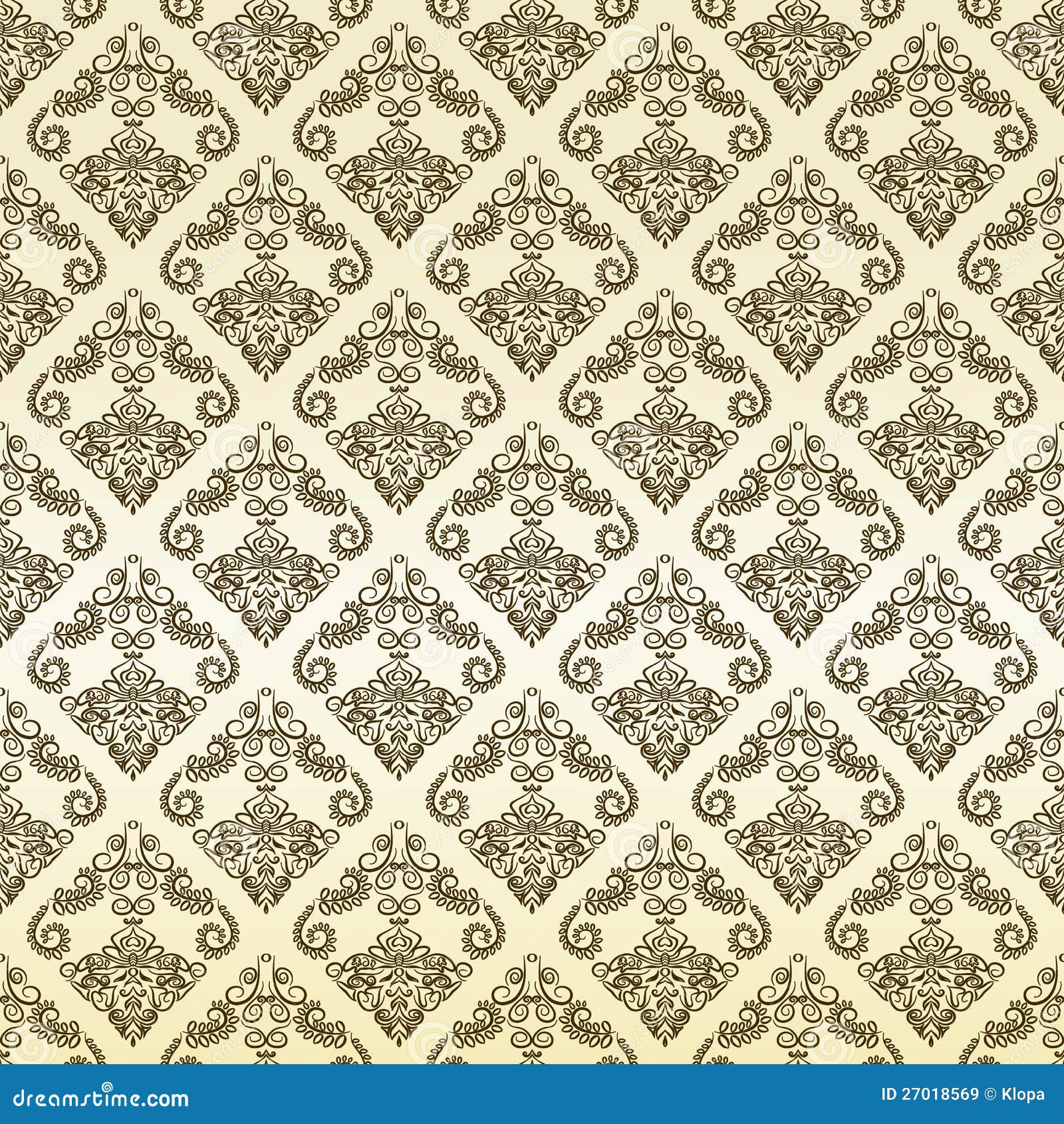 Seamless pattern wallpaper stock vector. Illustration of decorative ...
