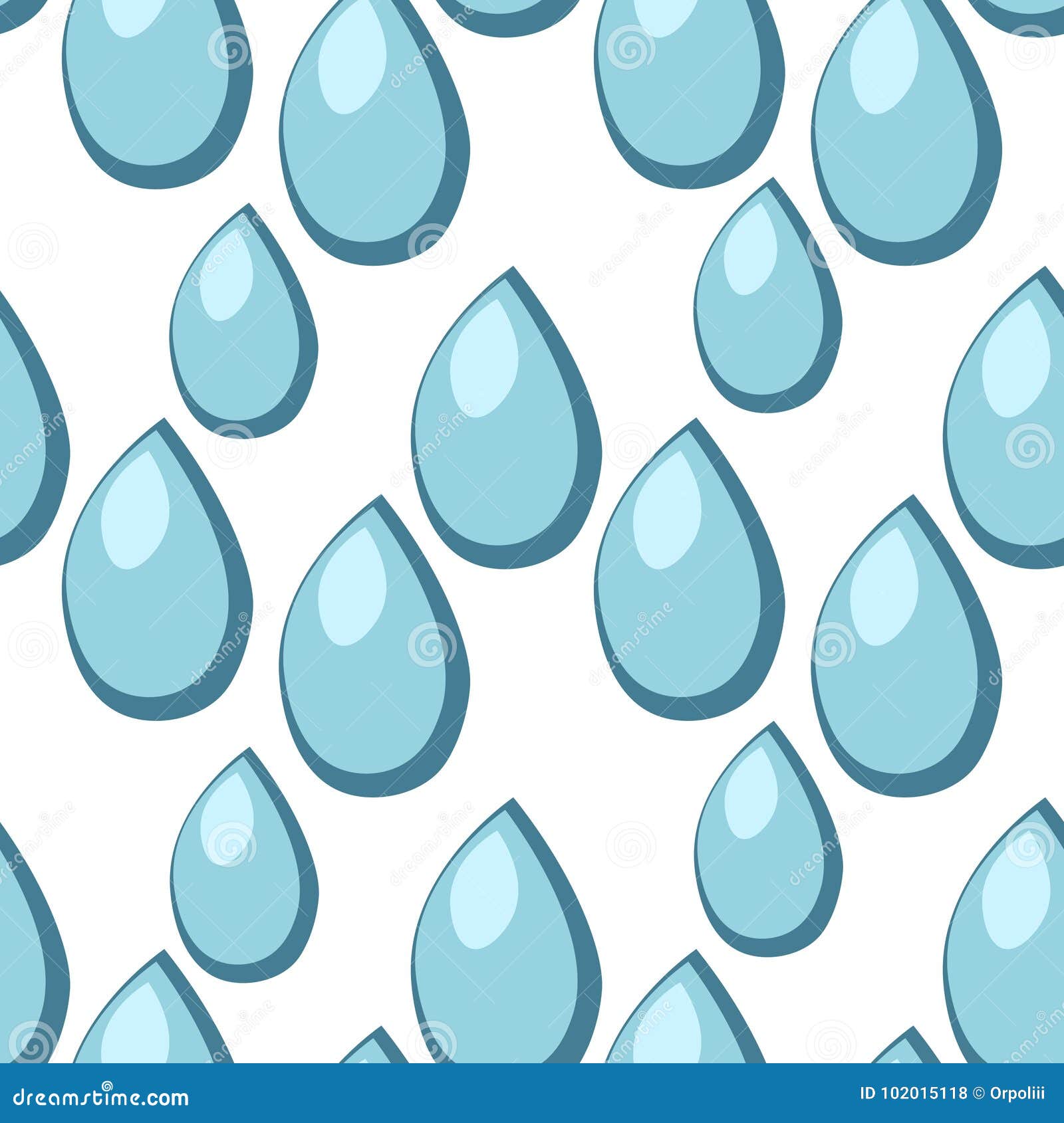 Seamless Pattern Water is a Pure Element of Astrology. Vector Stock ...