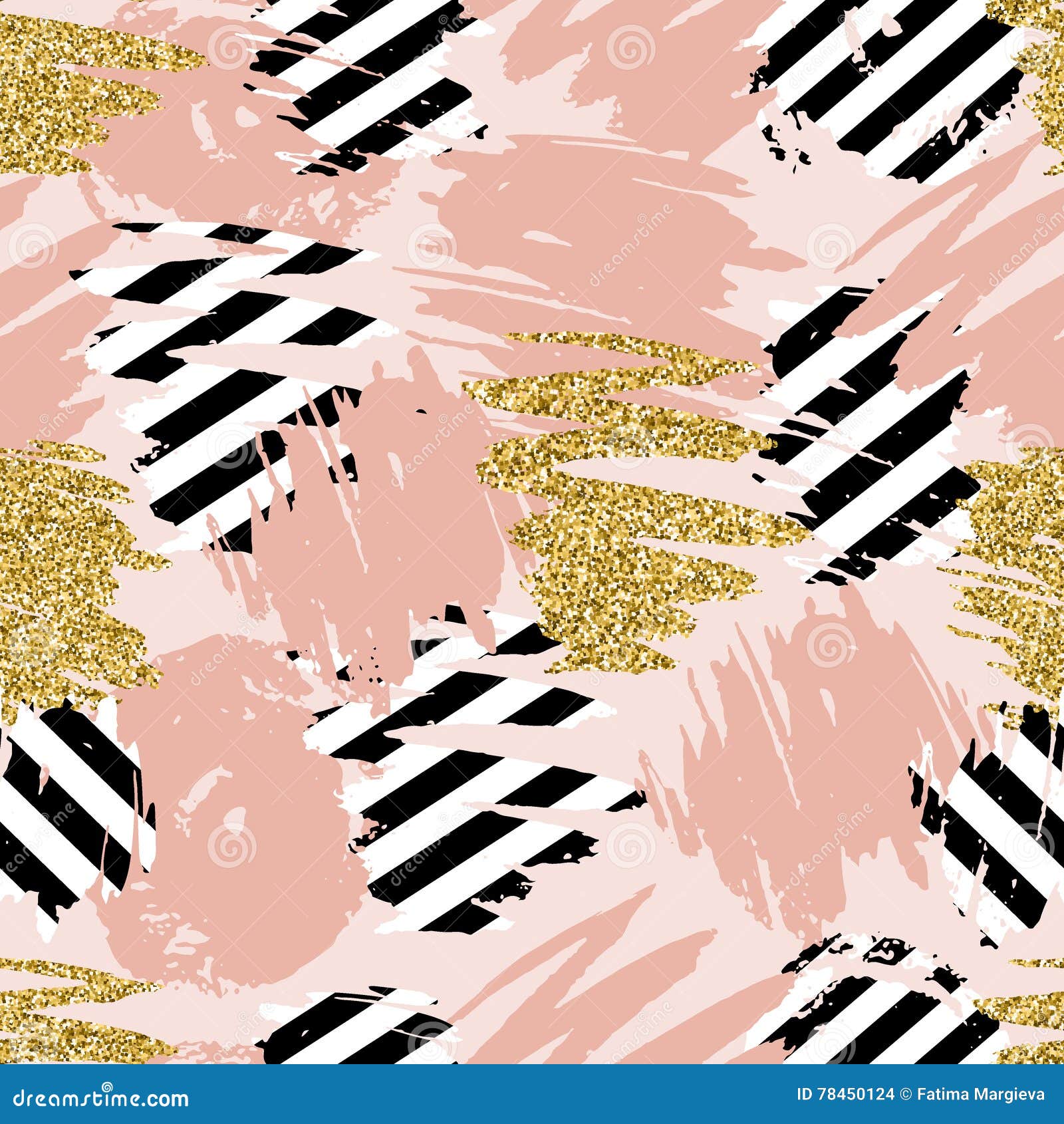 Seamless Pattern with Watercolor Stains Stock Vector - Illustration of ...