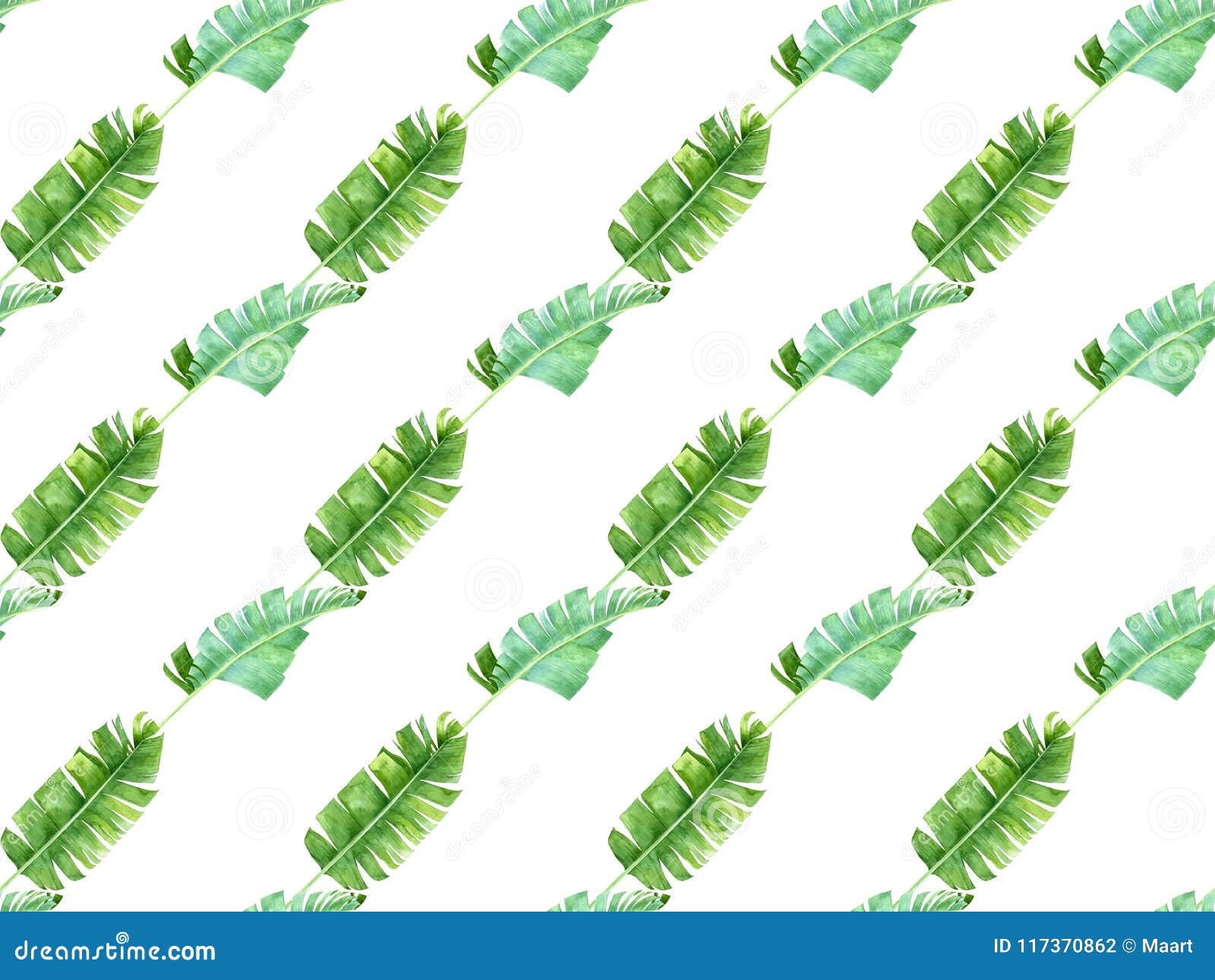 Seamless Pattern with Tropical Palm Leaves Stock Illustration ...