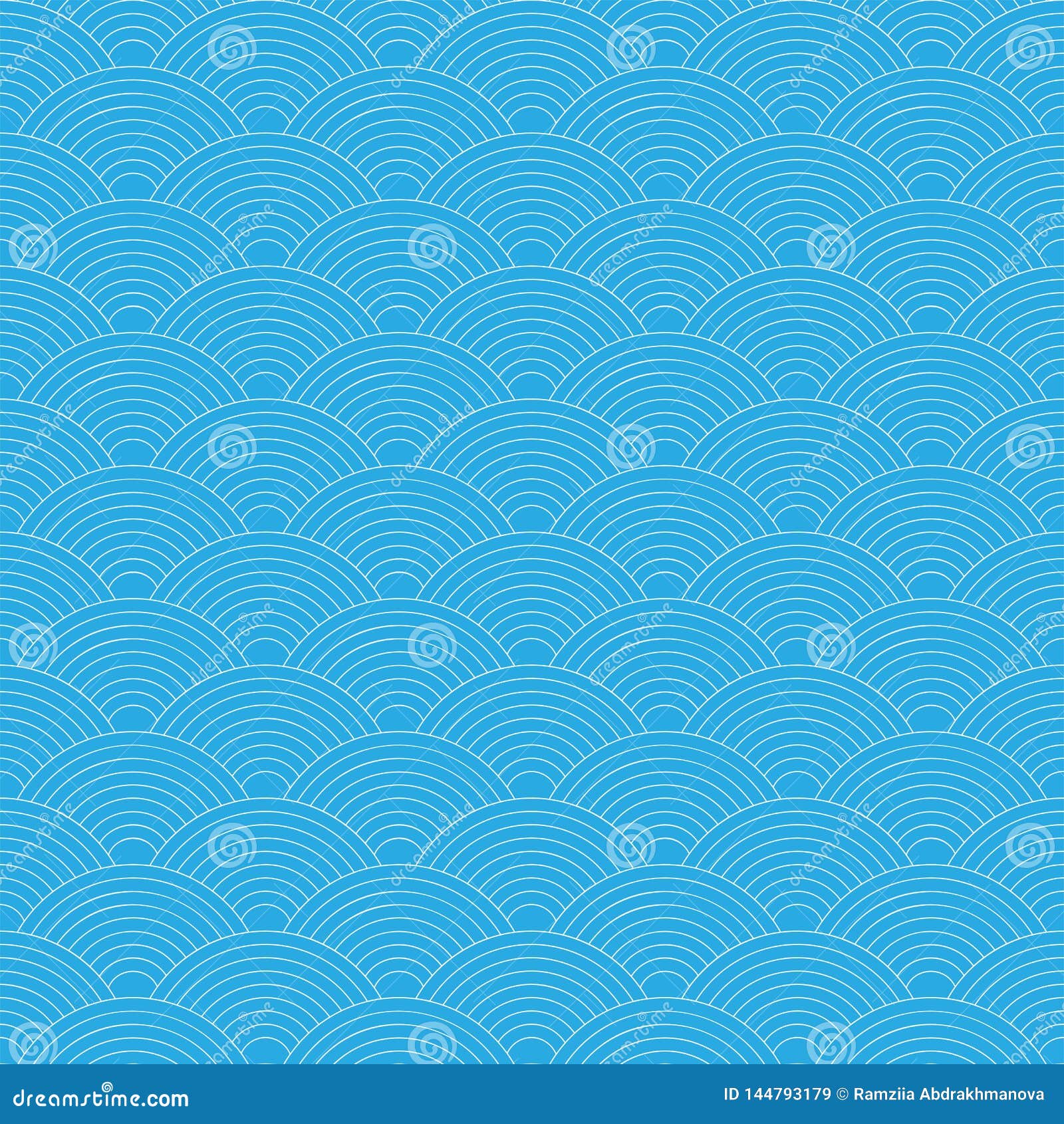Seamless Pattern. Wave. Fish Scales Texture. Vector Illustration ...