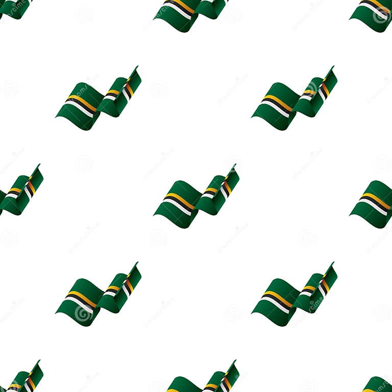 Seamless Pattern with Waving Flag. Dominica Flag. Vector Illustration ...