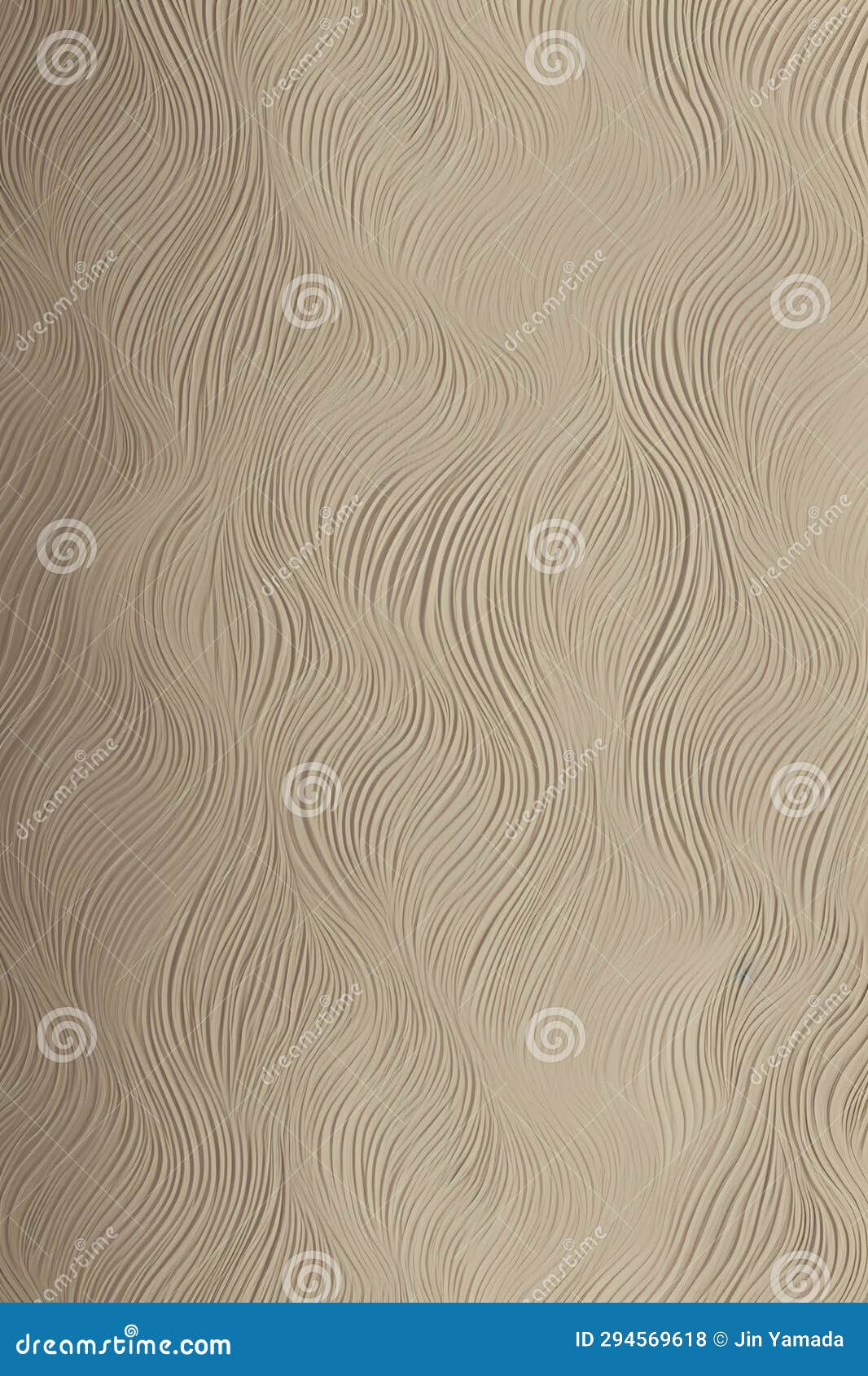 Seamless Pattern with Wavy Lines in Beige Colors. Stock Illustration ...