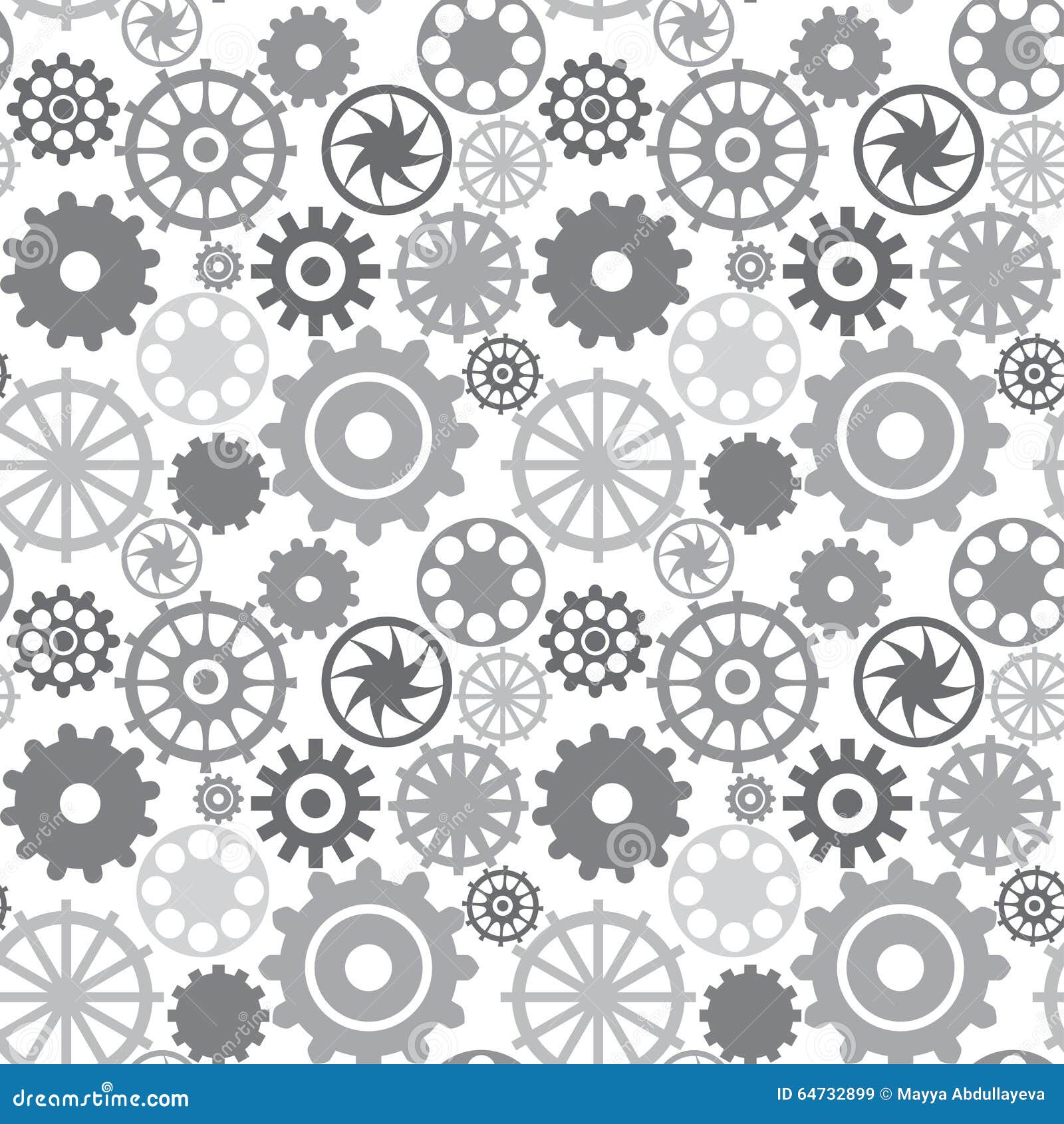 Seamless Pattern with Wheels Stock Vector - Illustration of sign, icon ...