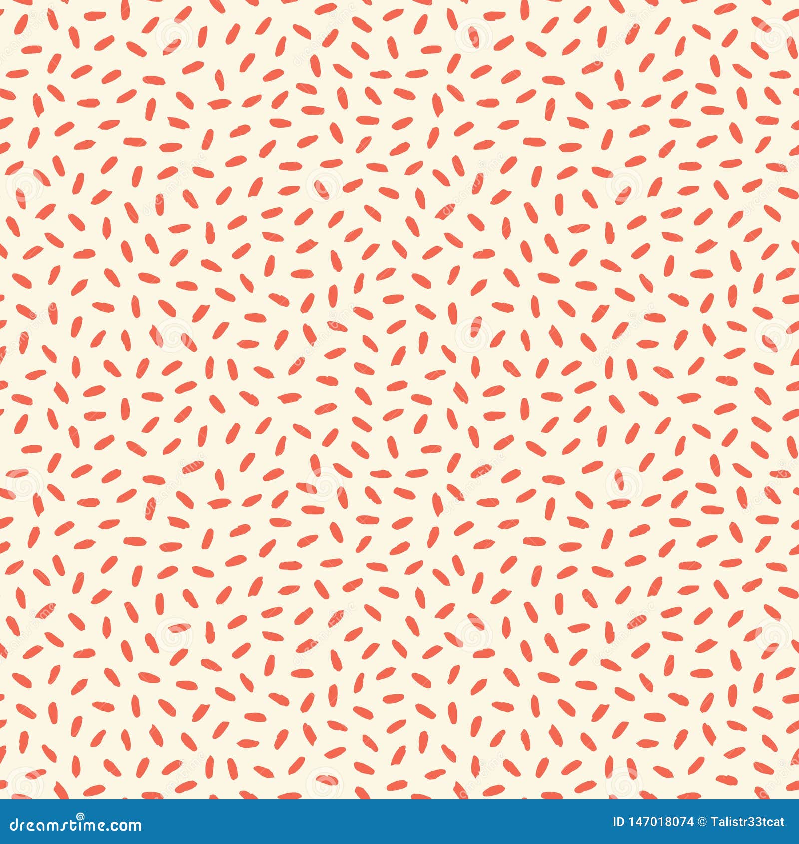 Seamless Pattern with Whimsical Grunge Strokes Stock Illustration ...