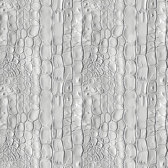 Seamless Pattern with White Crocodile Leather Texture. Stock ...