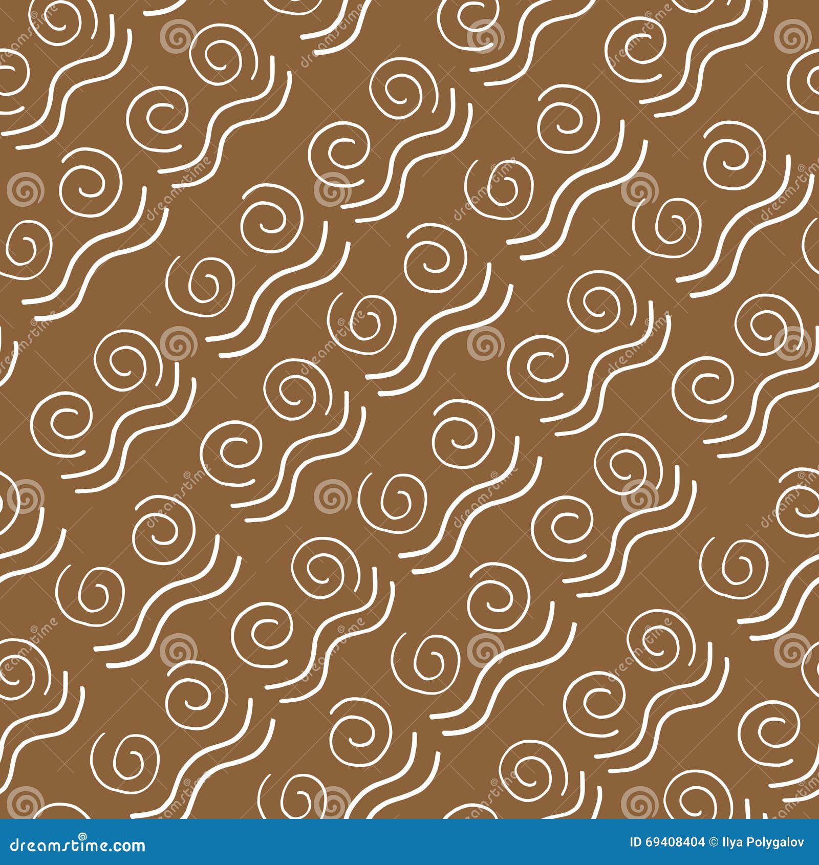 Seamless Pattern White Curlicues Stock Vector - Illustration of design ...