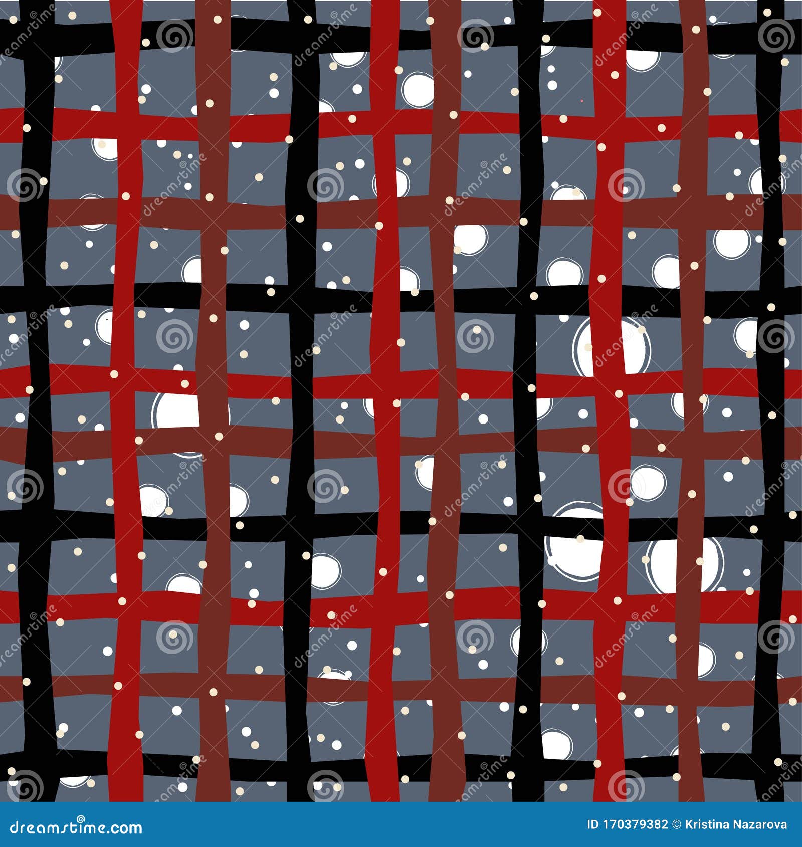 Seamless Pattern with White Dots Stock Illustration - Illustration of ...