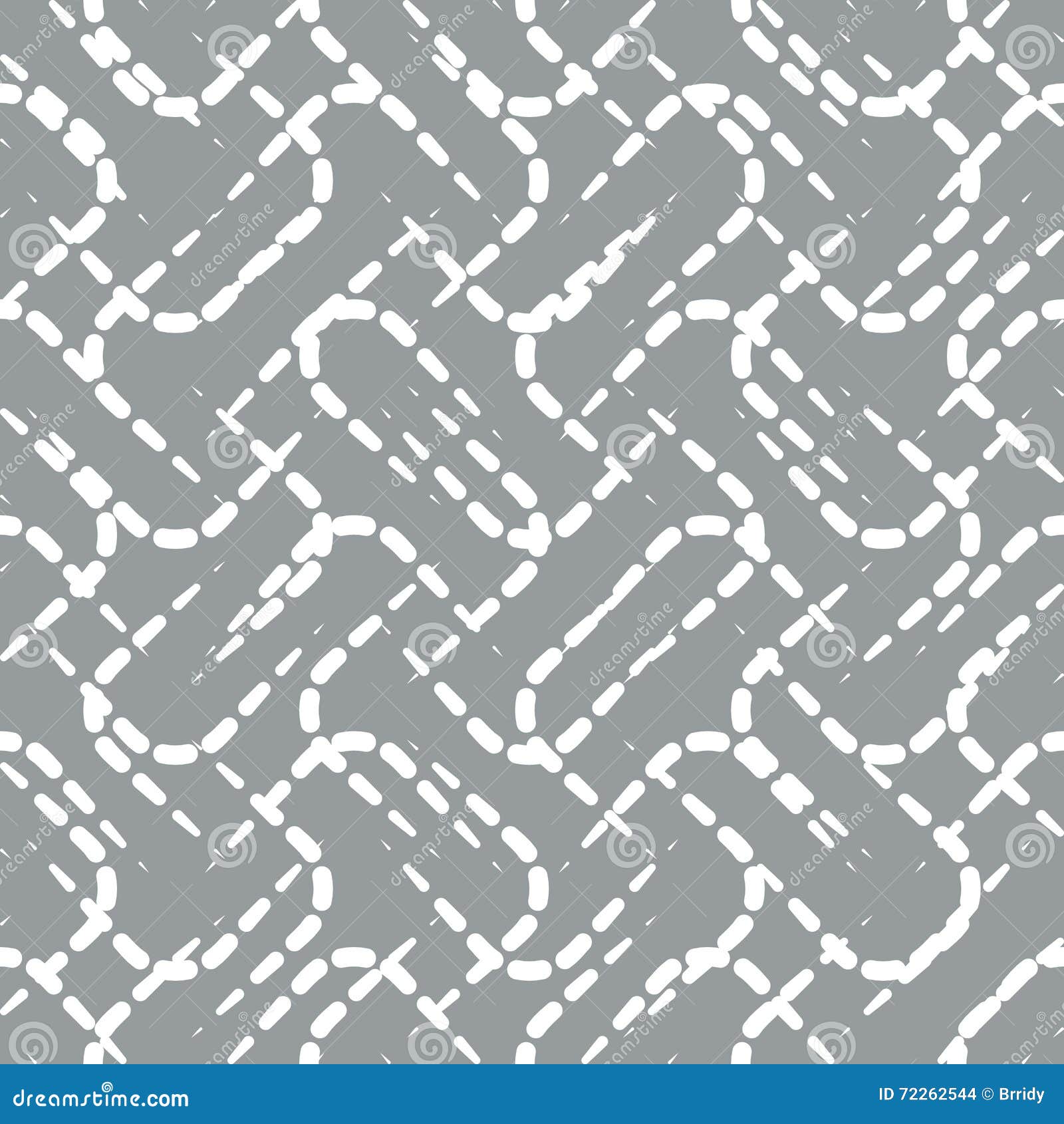 Seamless Pattern with White Dotted Lines on Gray Background Stock ...