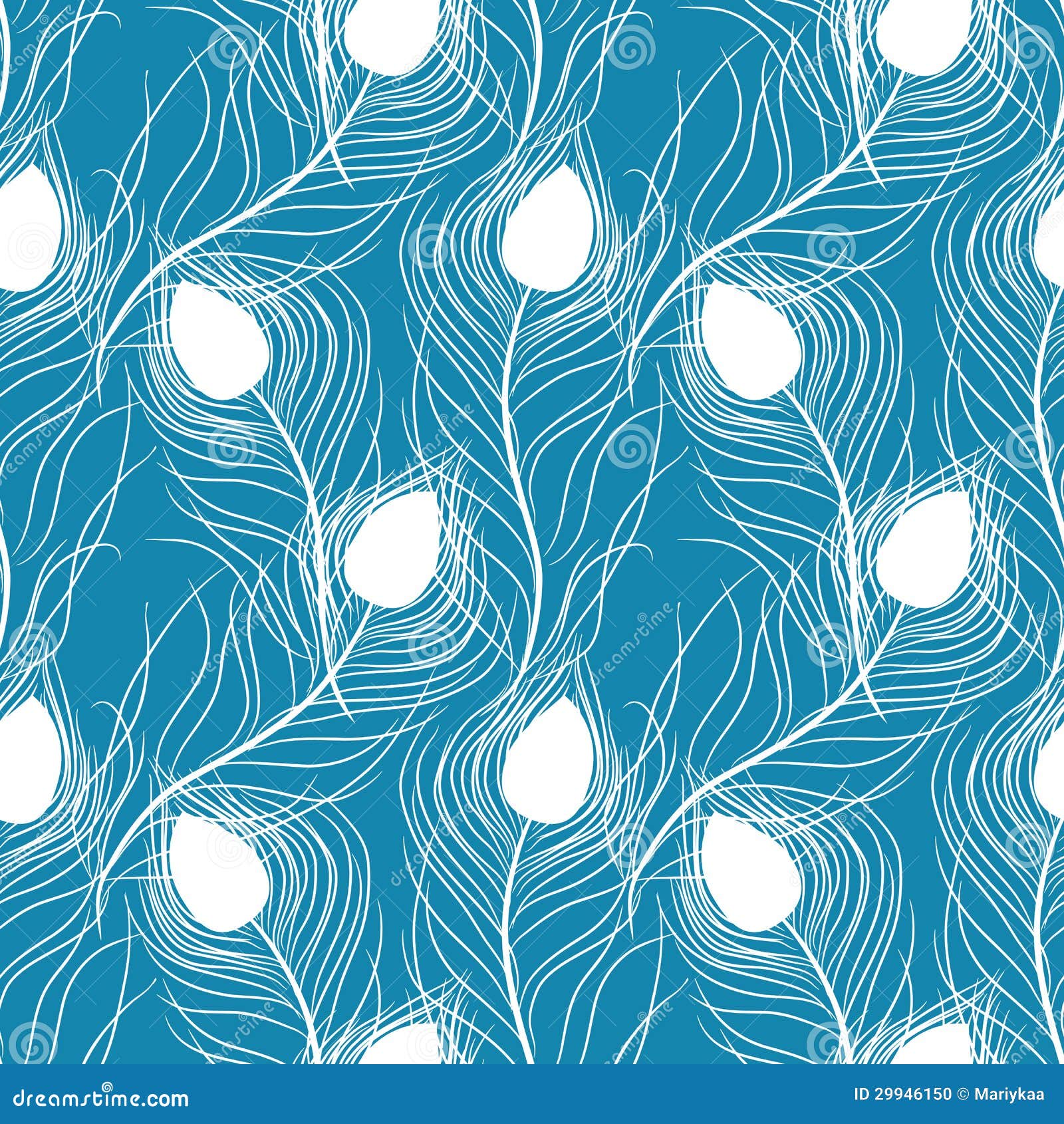 Pattern with White Feathers Stock Vector - Illustration of design ...