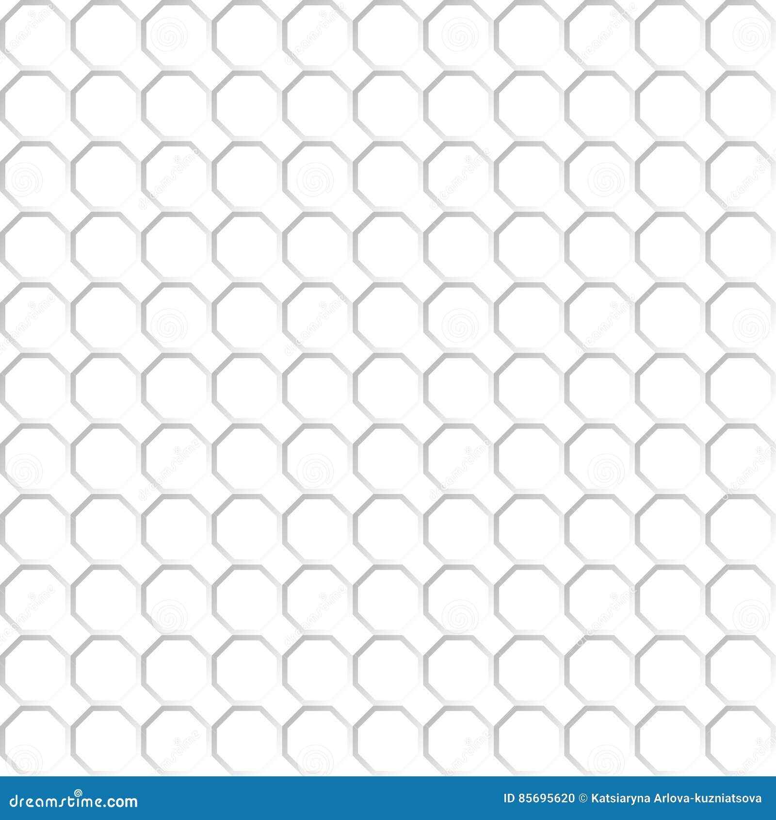 Seamless Pattern of the White Octagon Net. Transparent Background Stock ...