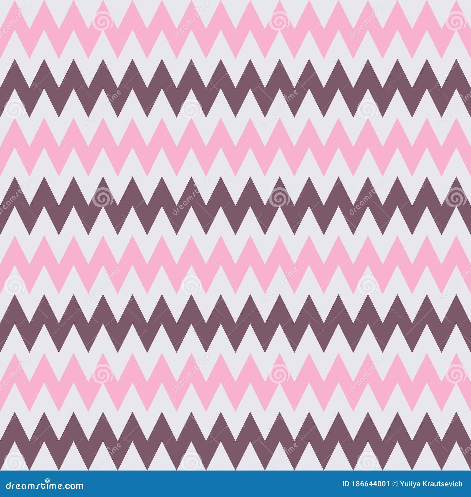 Seamless Pattern with White, Pink Zigzag. Abstract Vector Background Stock Vector - Illustration ...