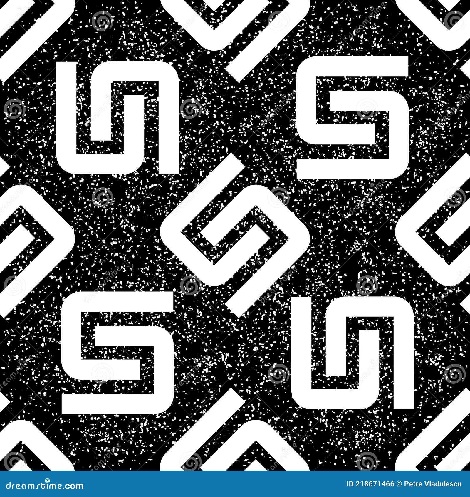 Seamless Pattern with White S Letter Texture 7 8071, Modern Stylish ...