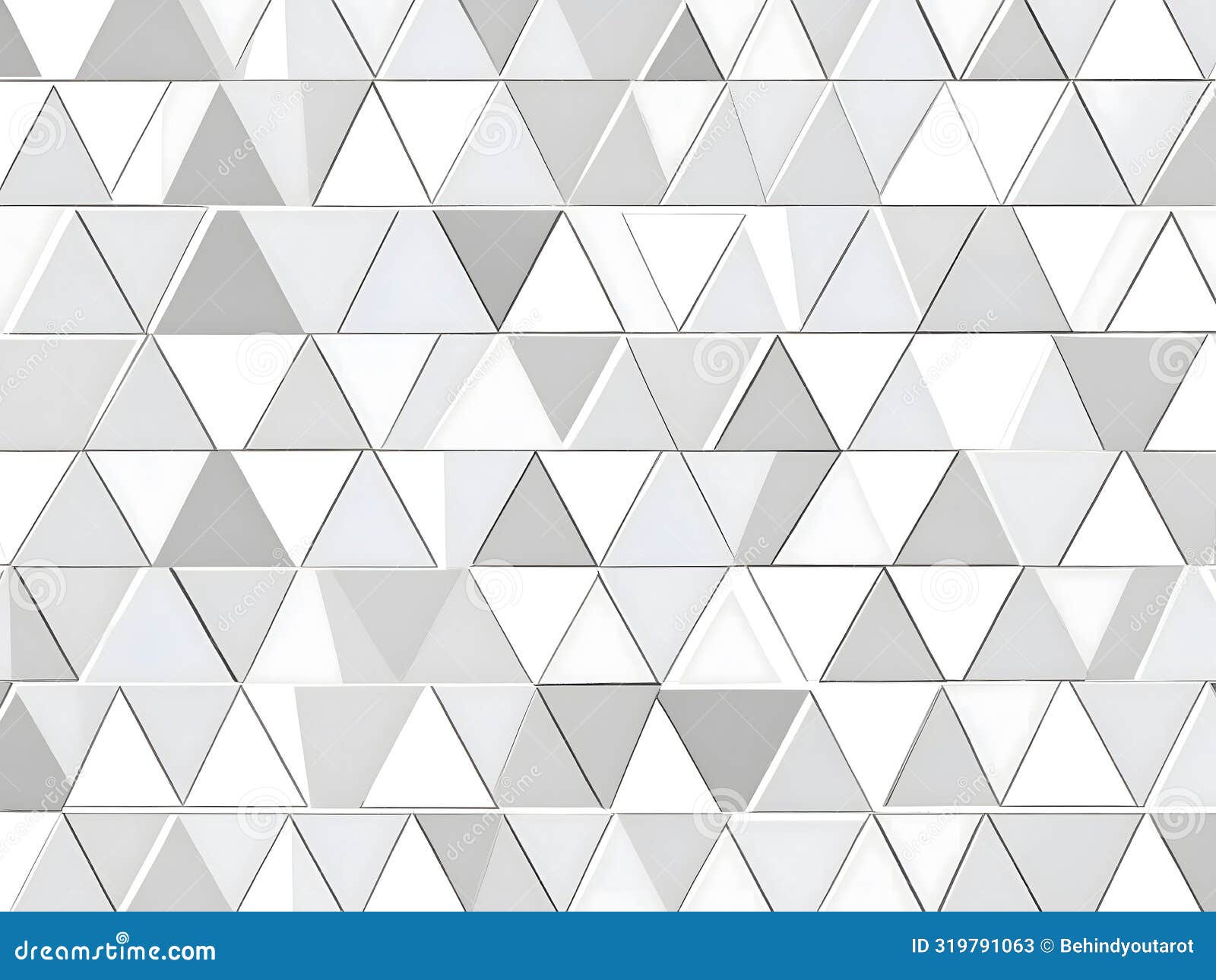 Seamless Pattern of White Triangles on a White Background Stock ...