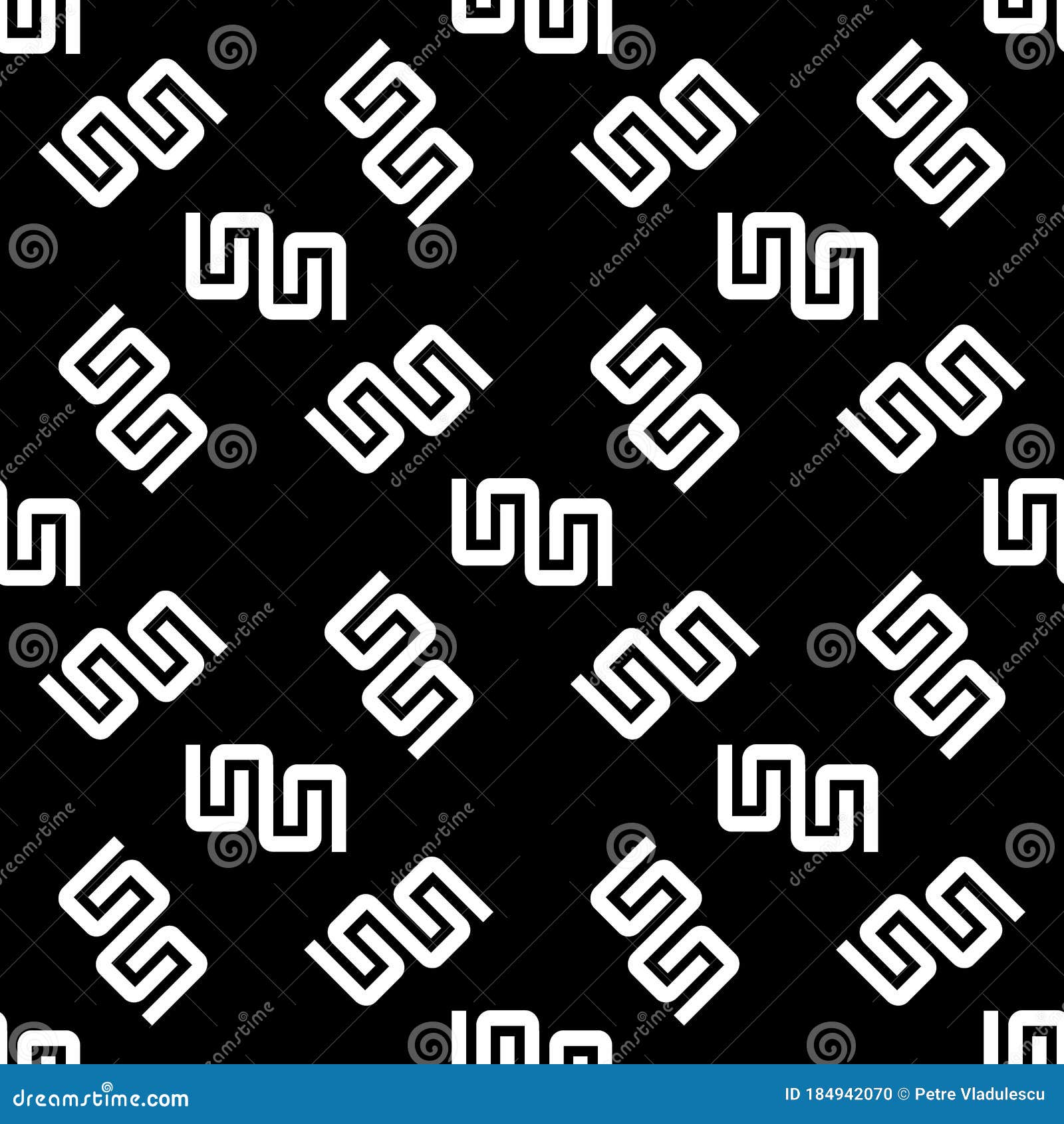 Seamless Pattern with White Zigzag Lines(texture 10), Modern Stylish ...