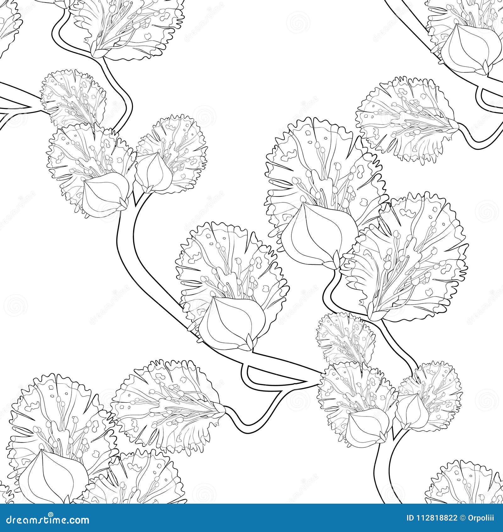 Pattern Of Willow Twigs On A Turquoise Background. Willow Flower. Stock ...
