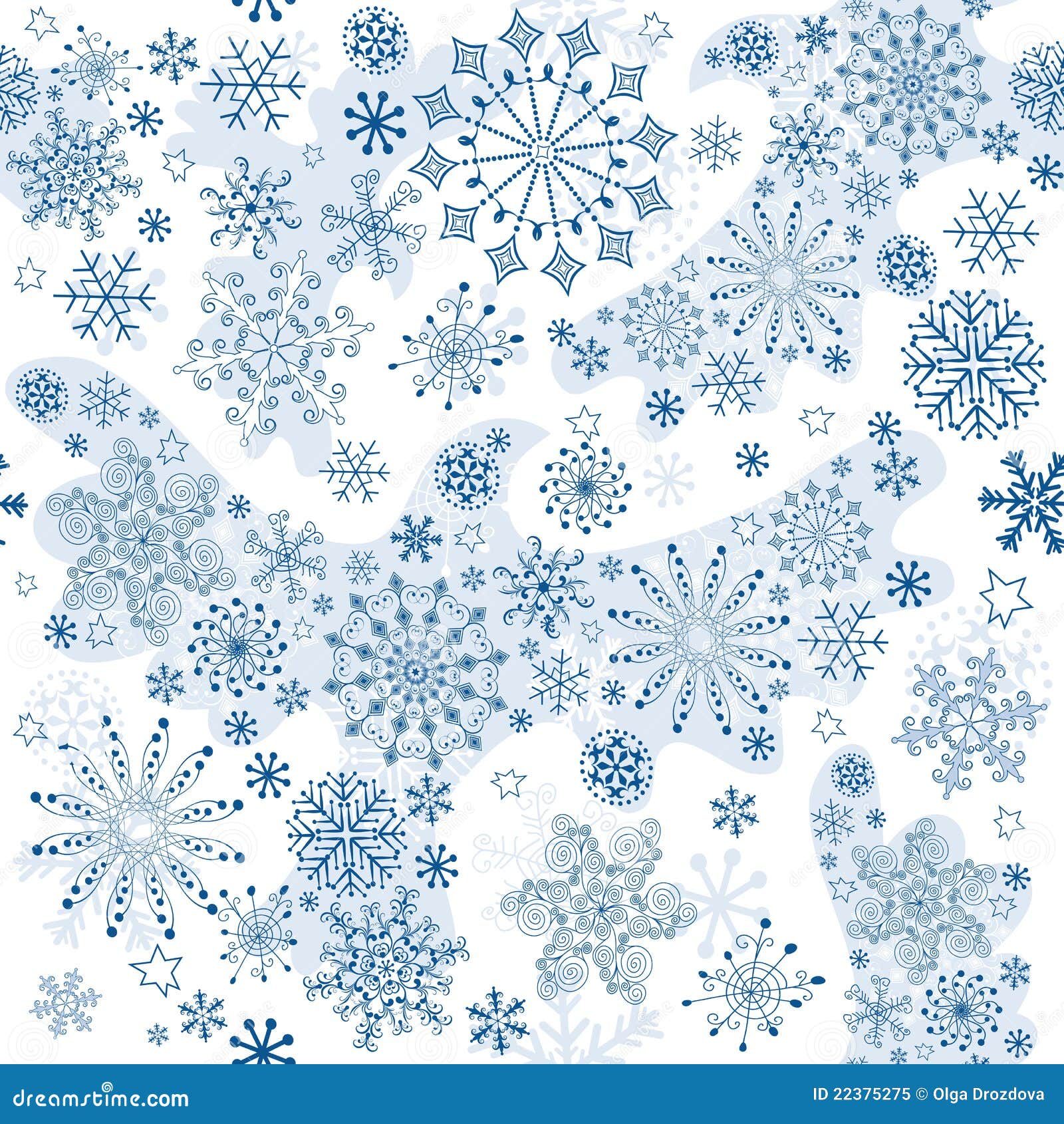 Seamless pattern of winter stock vector. Illustration of fowl - 22375275
