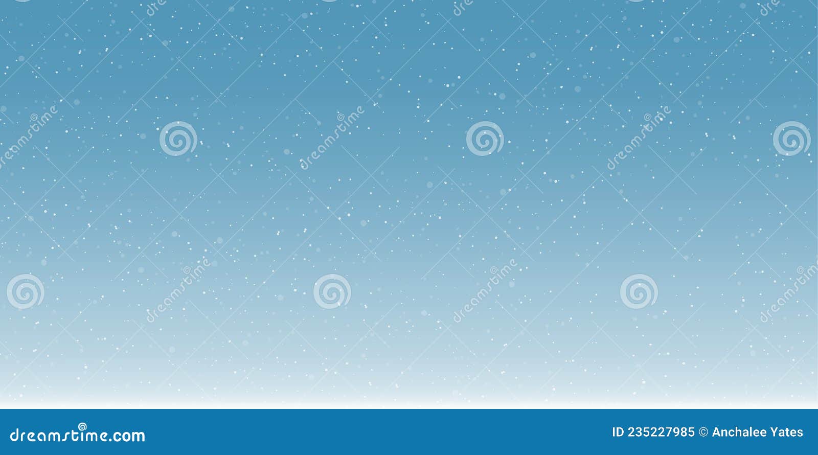 Seamless Pattern Winter Landscape with Snow Falling on Sky, White ...