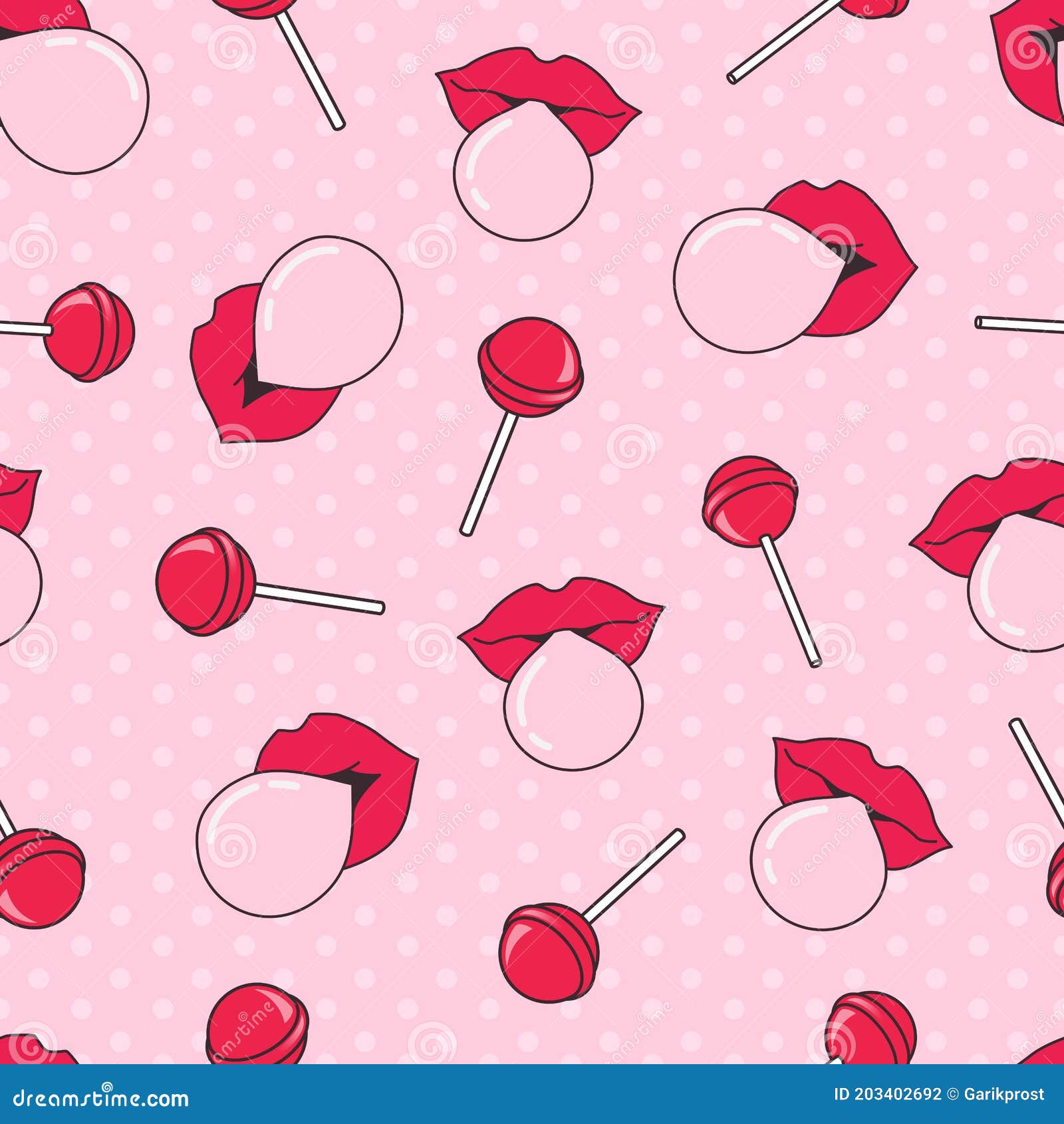 Woman Pink Bubble Gum Stock Illustrations 168 Woman Pink Bubble Gum