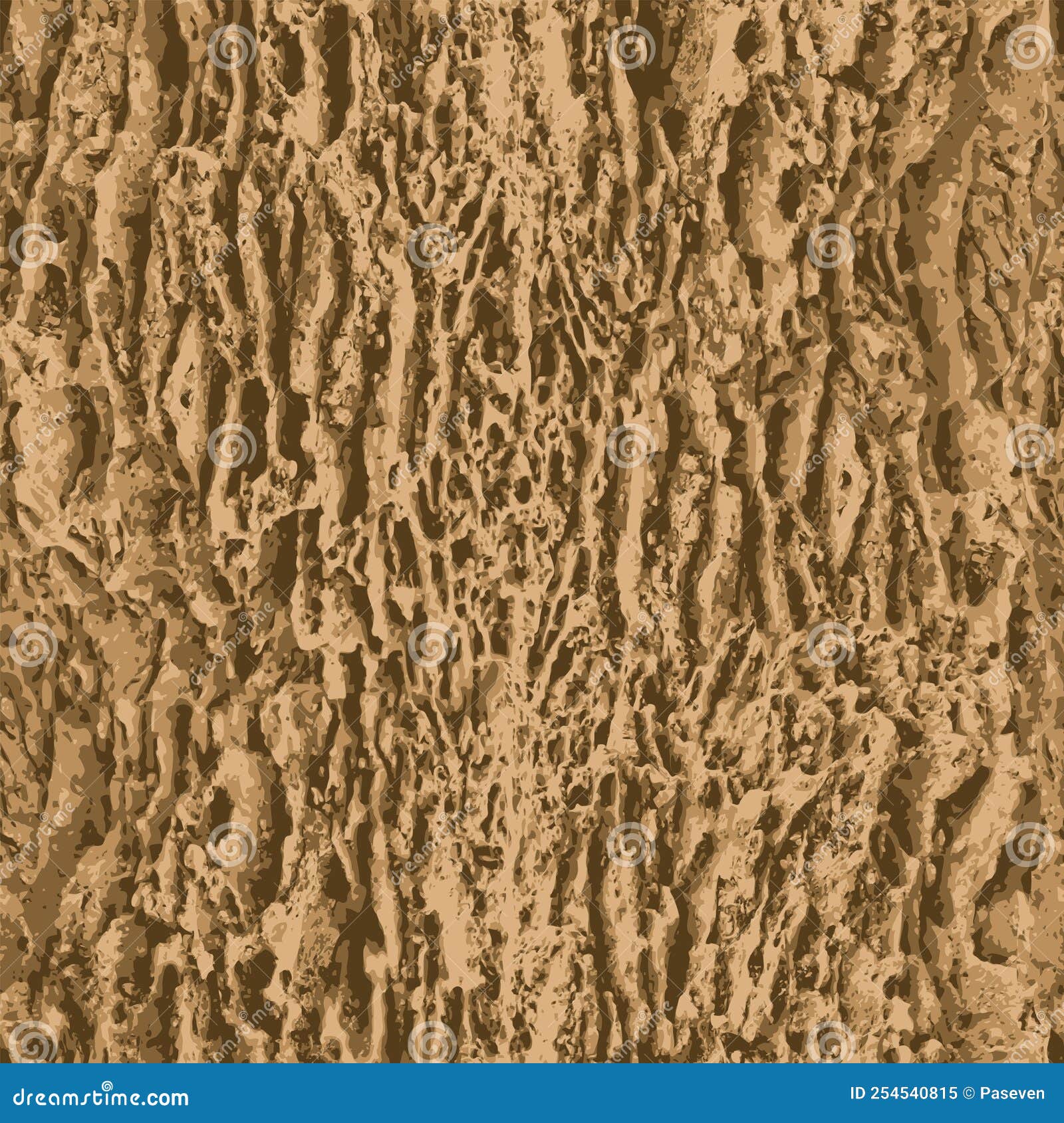 Seamless Pattern of Wood Bark or Stone Stock Image - Image of earth ...