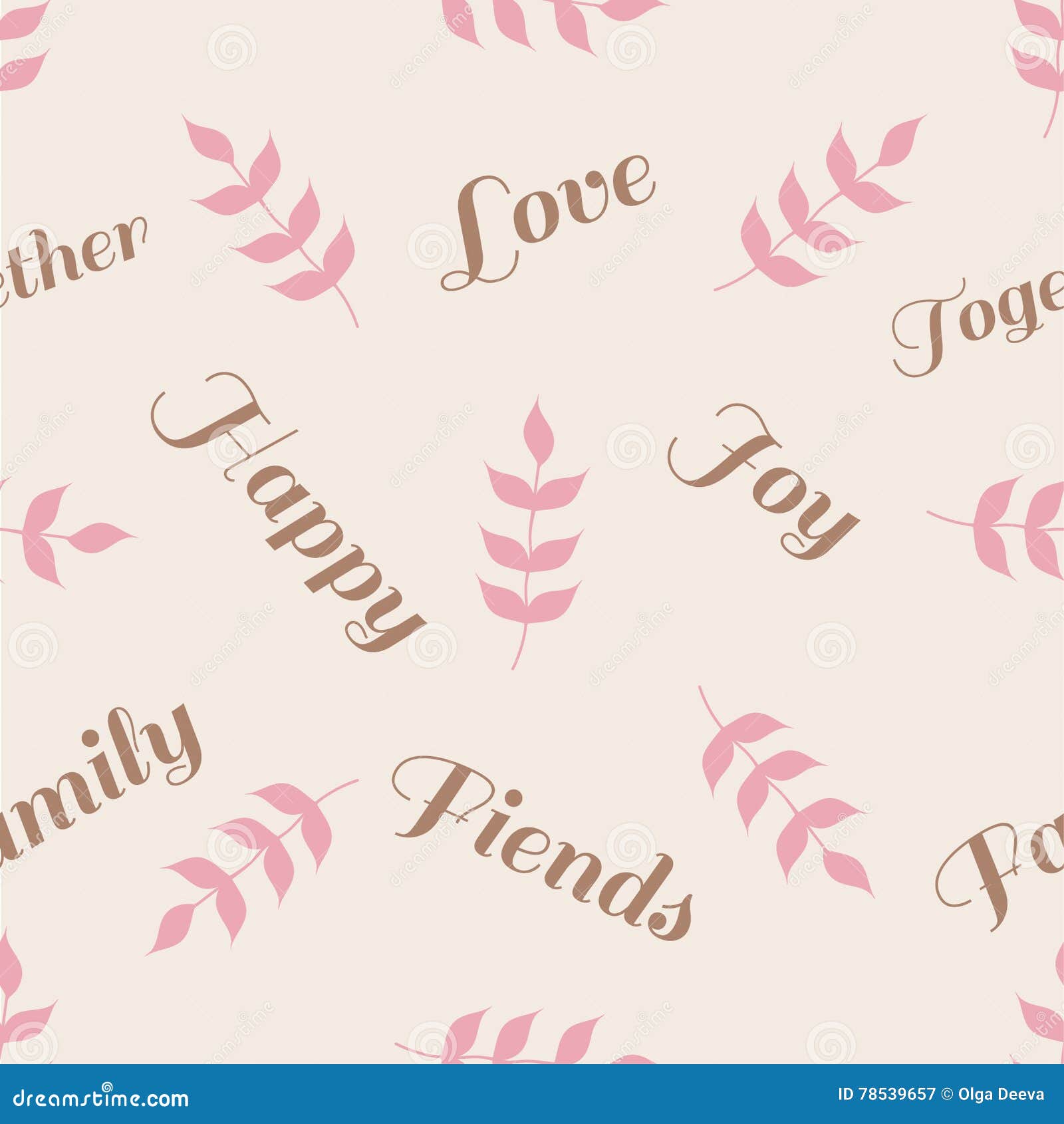 Seamless Pattern with Words Stock Vector - Illustration of seamless ...