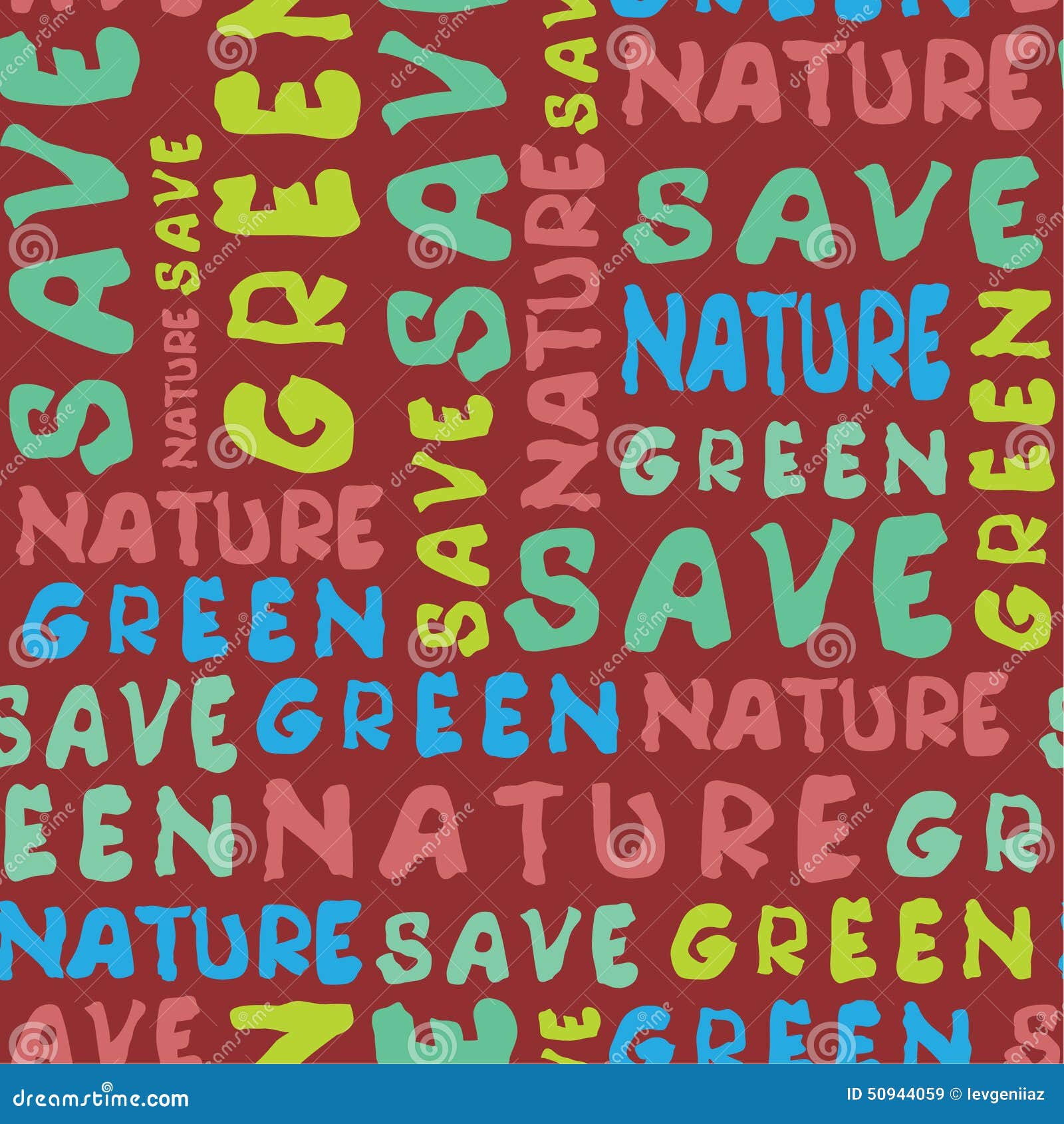 Seamless Pattern with Words Stock Vector - Illustration of texture ...