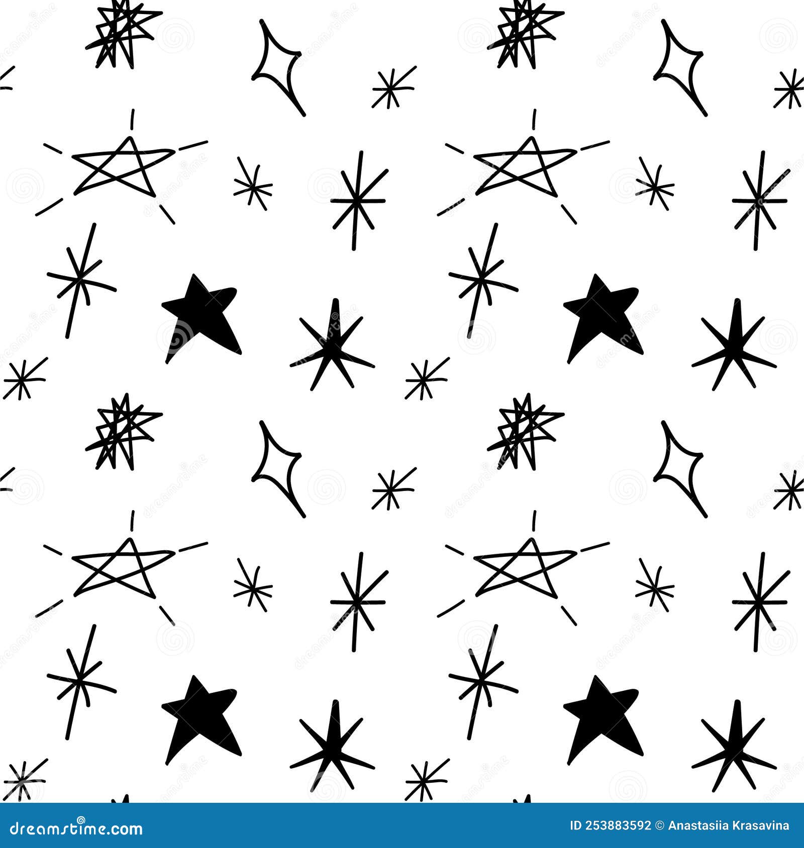 Bling Stars, Starburst And Retro Futuristic Graphic Elements Set ...