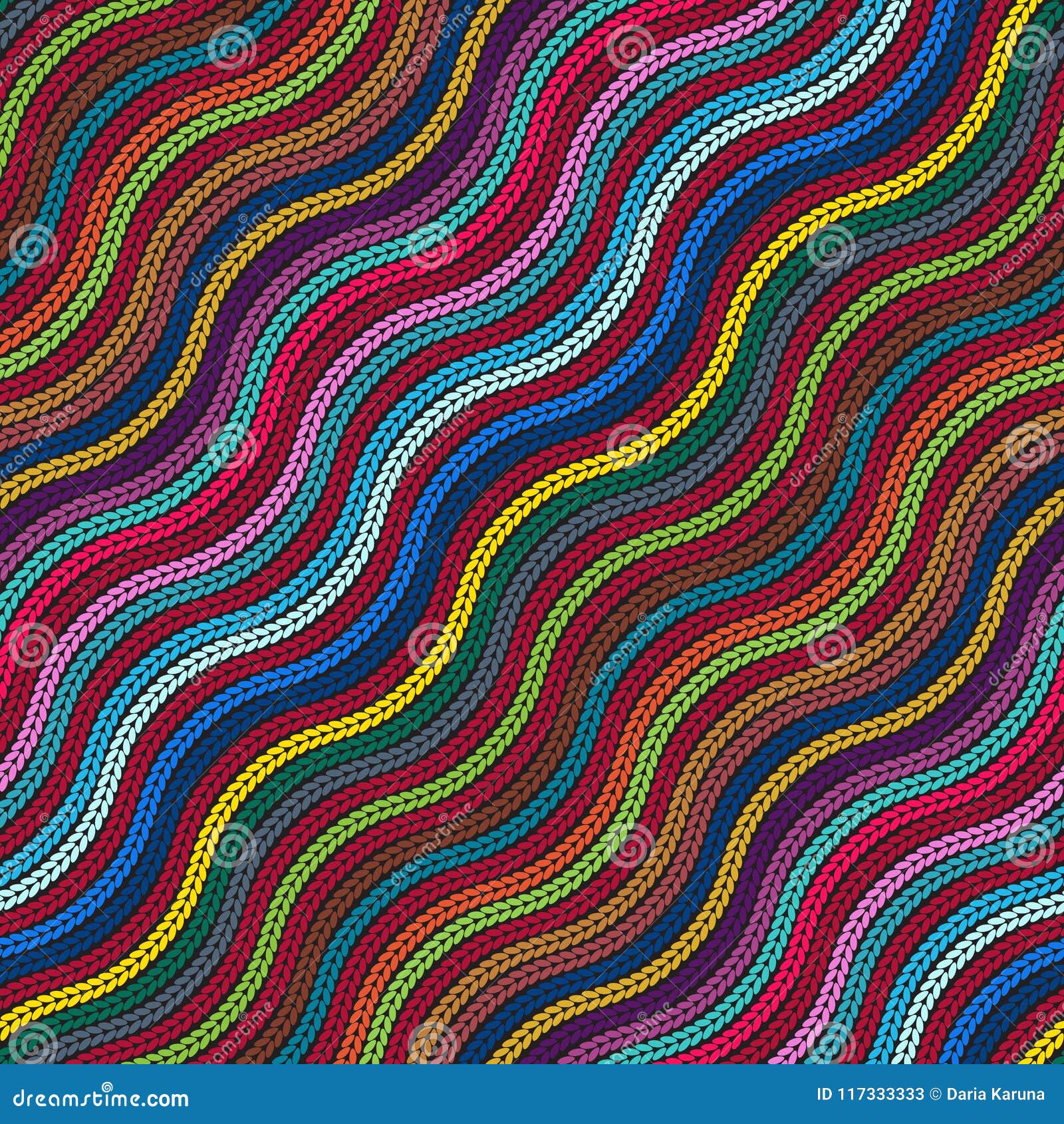 Seamless Pattern of Yarn. Knitted Clothes. Texture of Stitches Stock ...