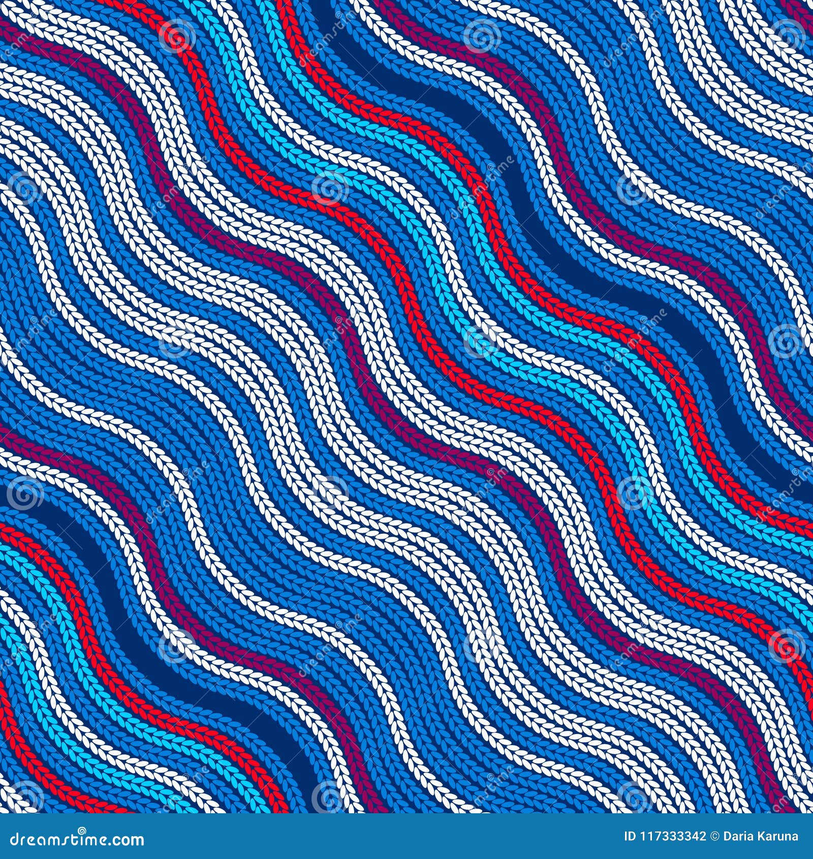 Seamless Pattern of Yarn. Knitted Clothes. Texture of Stitches Stock ...