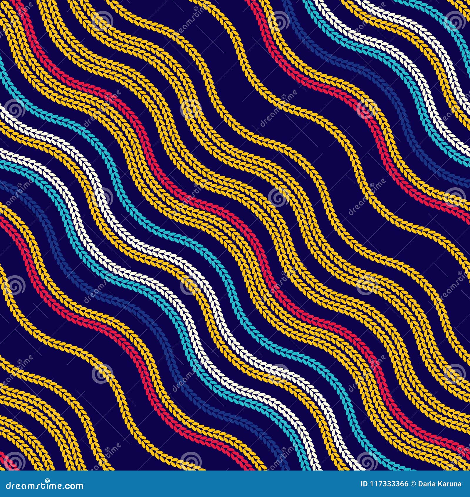 Seamless Pattern of Yarn. Knitted Clothes. Texture of Stitches Stock ...