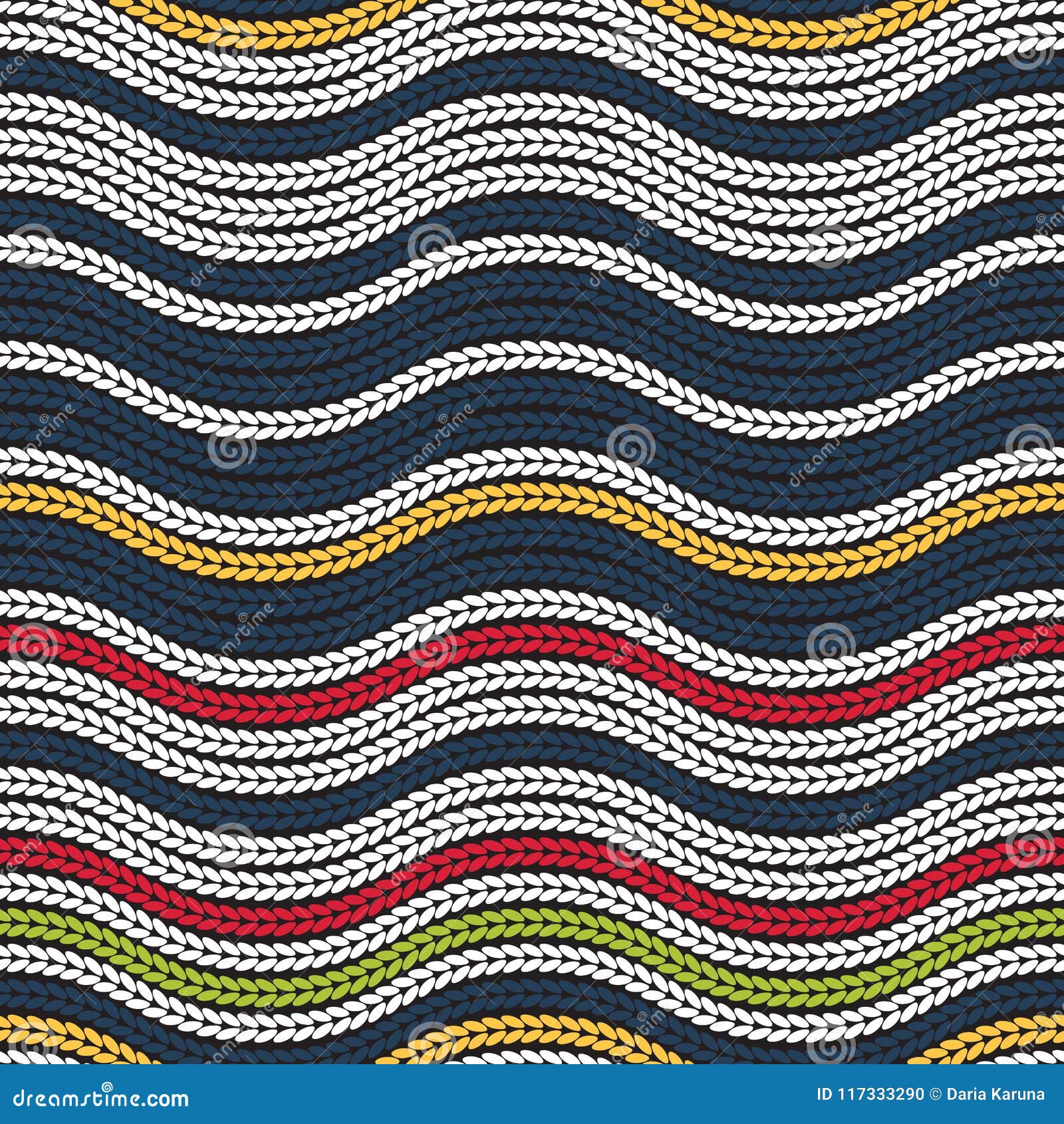 Seamless Pattern of Yarn. Knitted Clothes. Texture of Stitches Stock ...