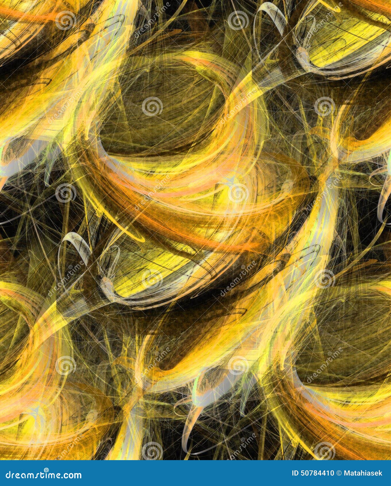 Seamless Pattern in Yellow. Abstract Wallpaper Stock Illustration ...