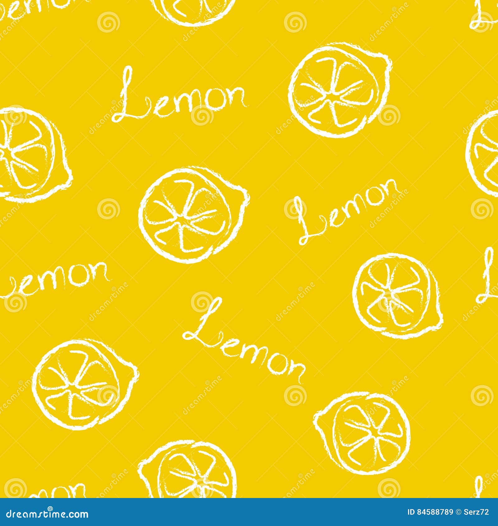 Seamless Pattern Yellow Lemon Stock Vector - Illustration of healthy ...