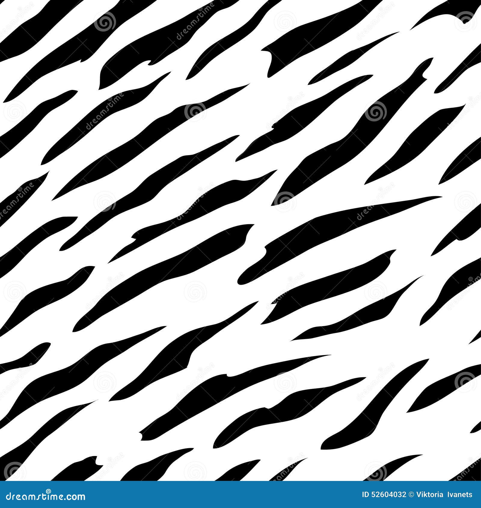 Seamless Pattern of Zebra Spots. Natural Textures Stock Vector ...