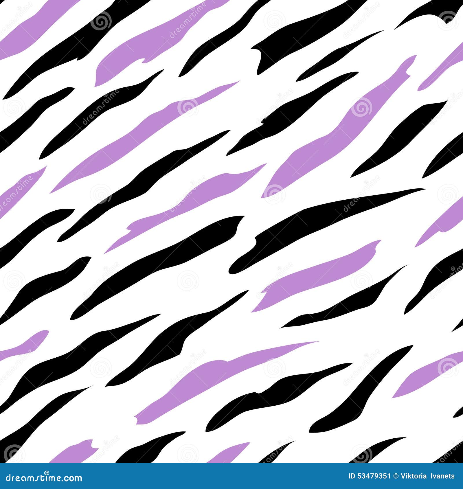 Seamless Pattern of Zebra Spots. Natural Textures Stock Vector ...