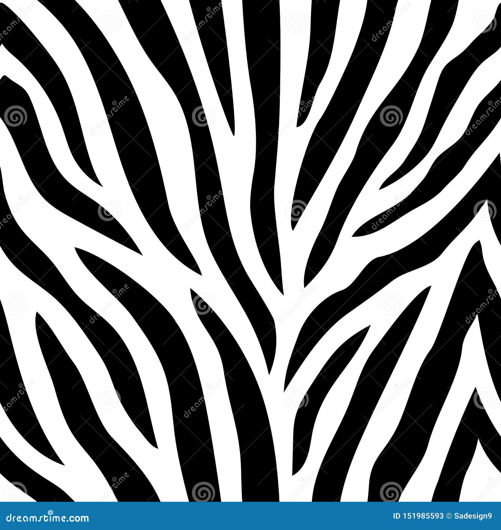 Seamless Pattern with Zebra Stripes. Stock Vector - Illustration of ...