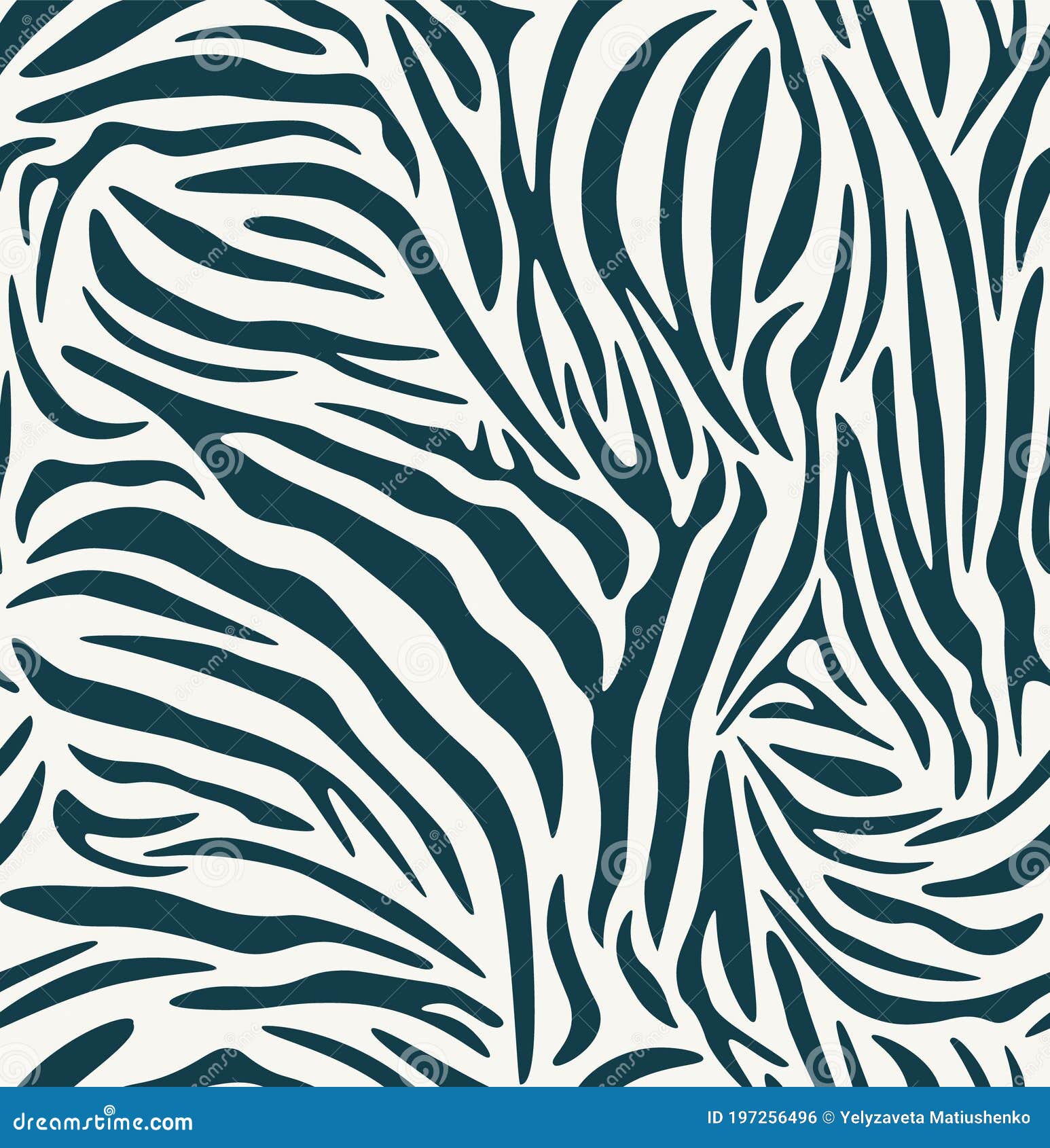 Seamless Pattern of Zebra Texture Background Elements. Stock Vector ...
